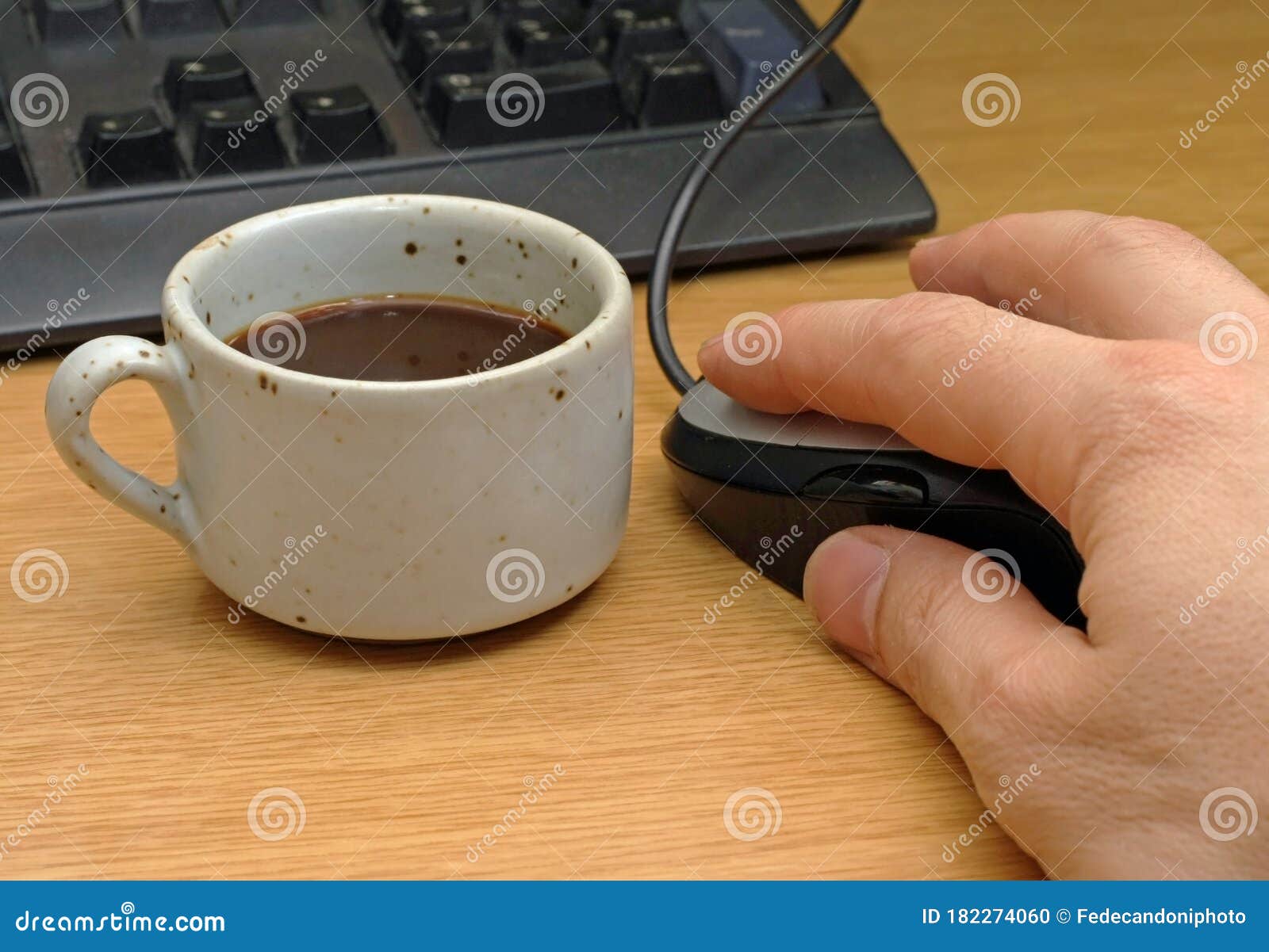 Cup of Coffee for the Break during the Office Work Stock Photo - Image ...