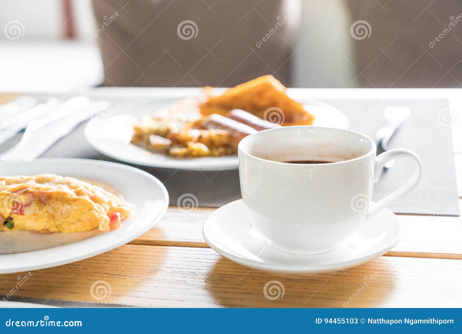 A Cup of Coffee for Breakfast Stock Image - Image of break, brown: 94455103