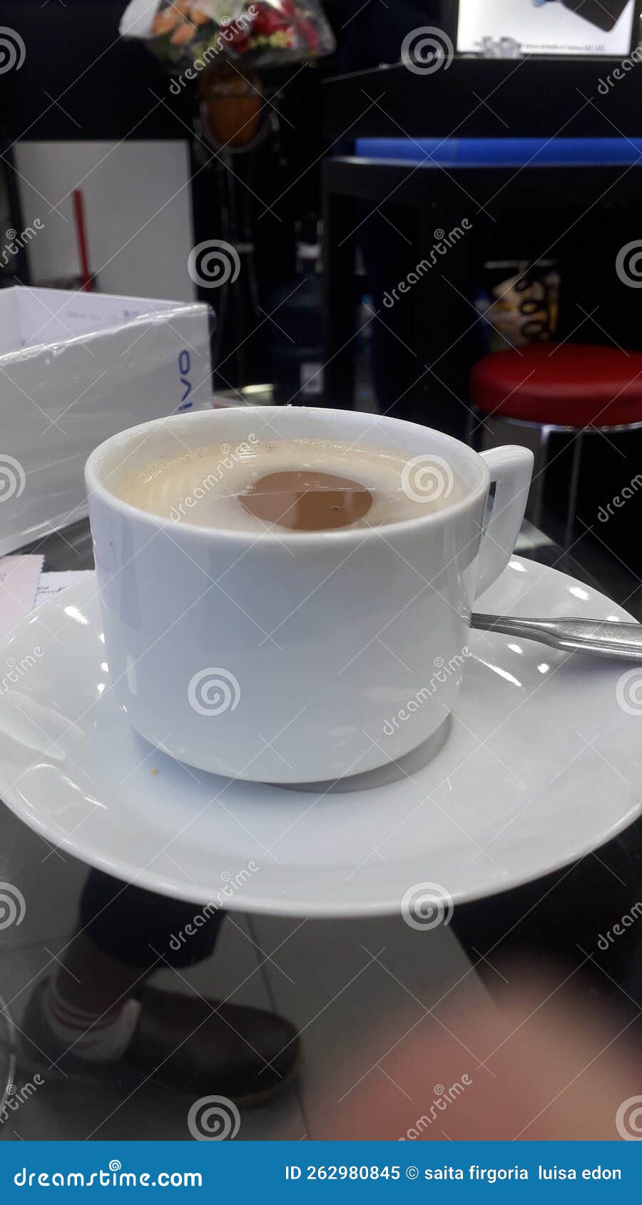 A Cup of Coffee Can Relieve Fatigue and Stress Stock Image - Image of ...