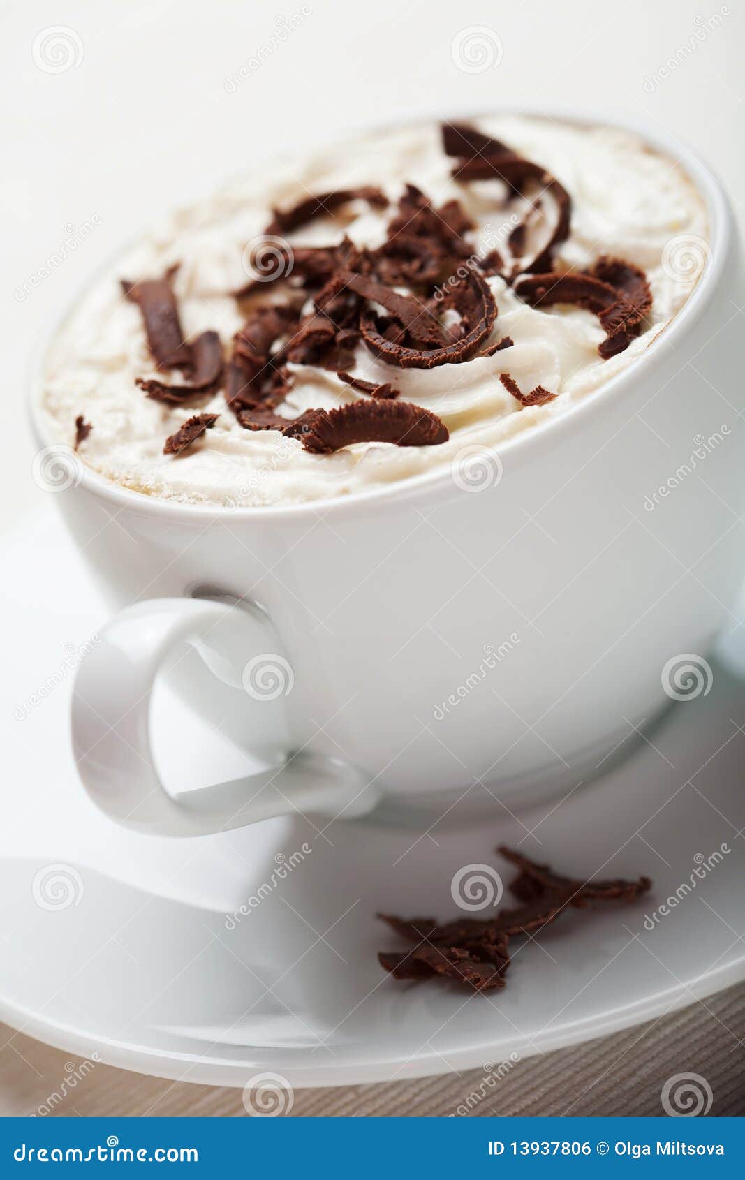 Cup of Coffee with Chocolate Stock Photo - Image of black, breakfast ...