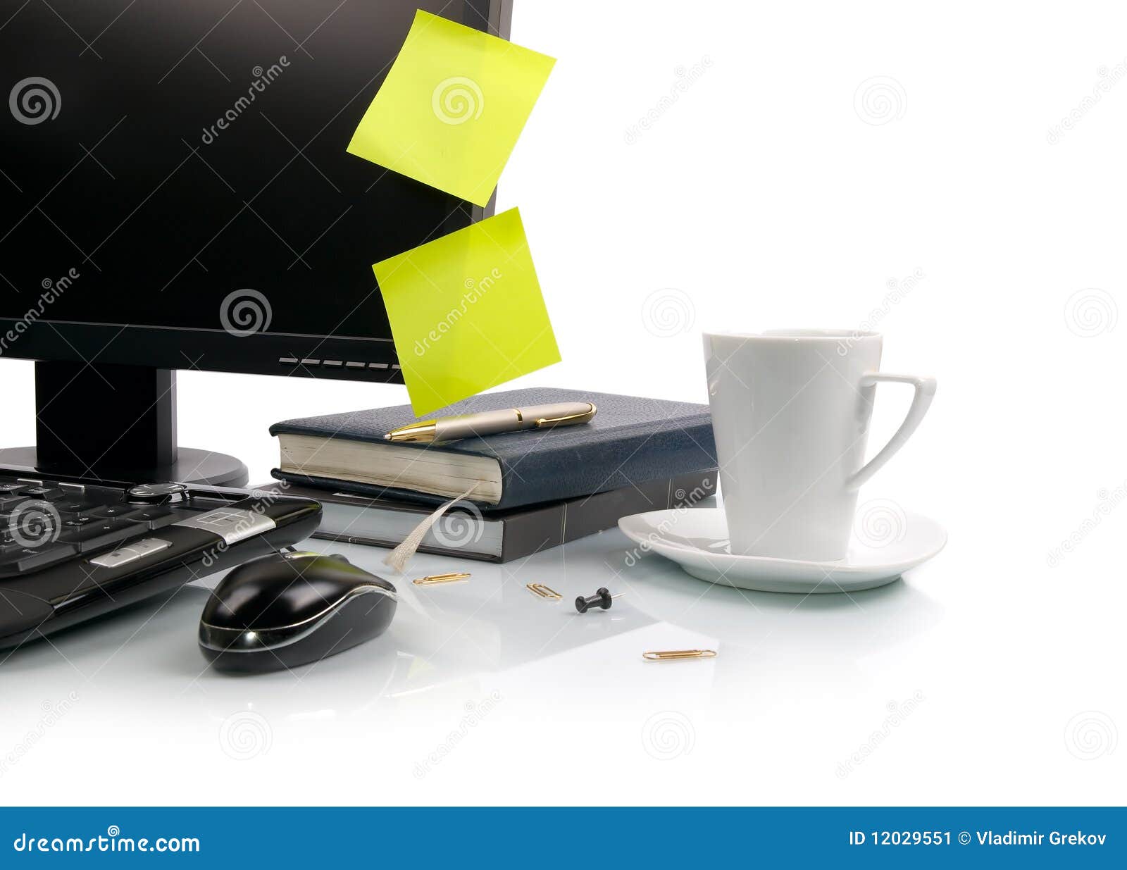 Cup of coffee and computer stock image. Image of technology - 12029551