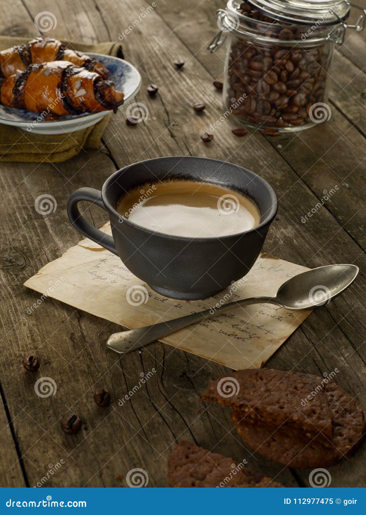 A nice cup of coffee stock image. Image of material - 112977475