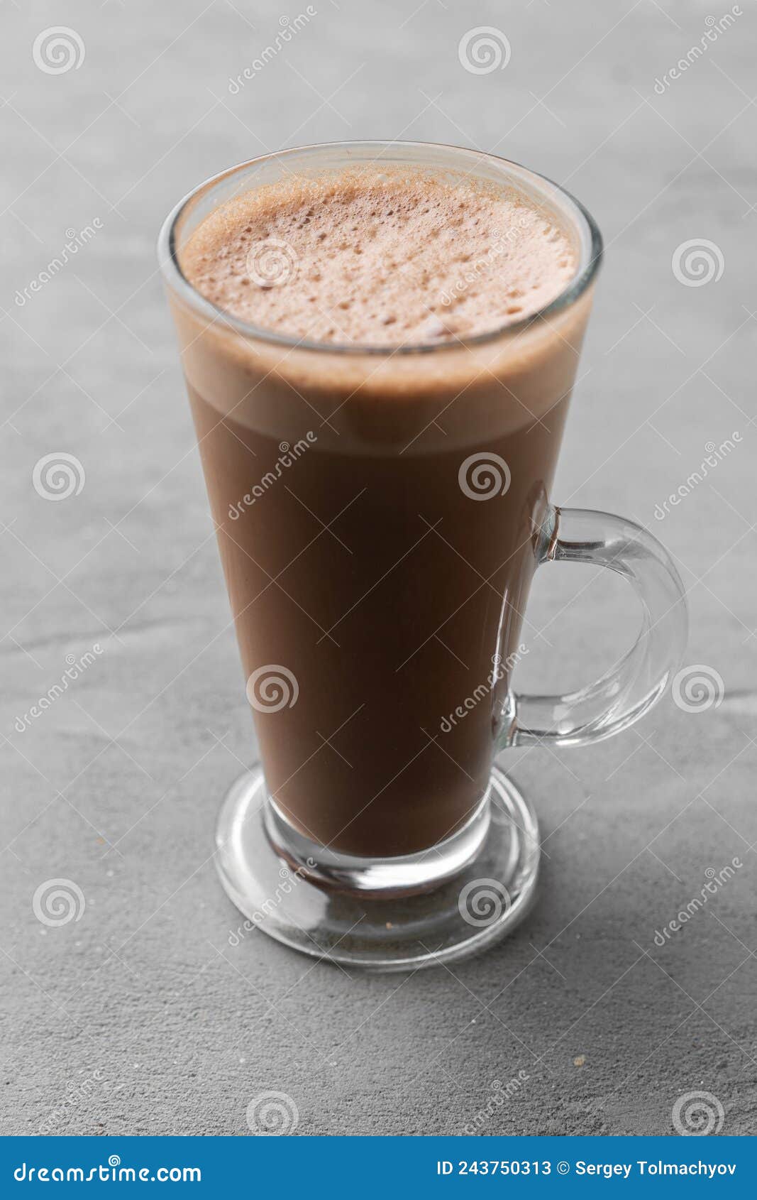 Cup of Coffee Drink on Gray Background Close Up Stock Image - Image of ...