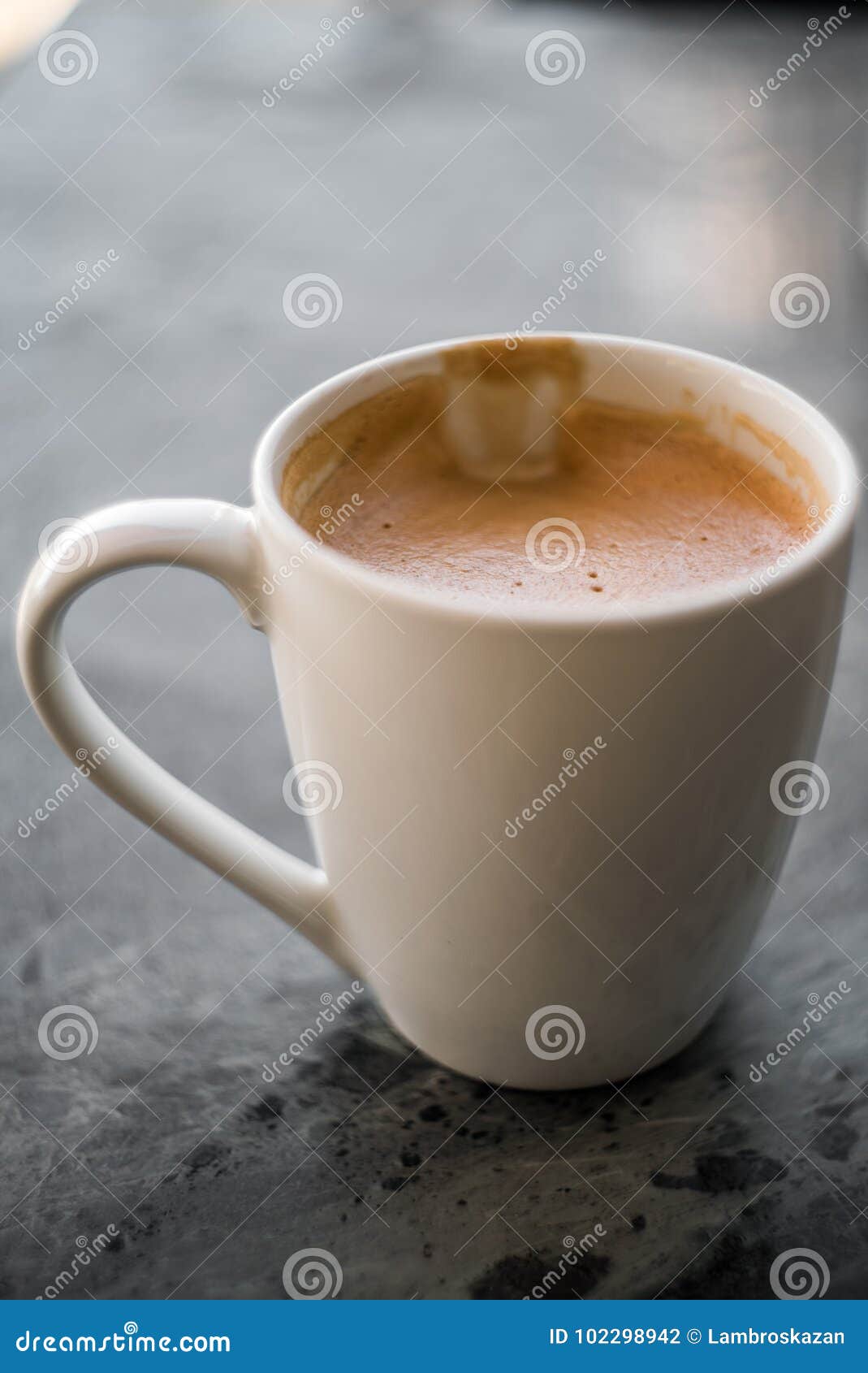 Cup of Coffee after the First Sip Stock Photo - Image of espresso ...