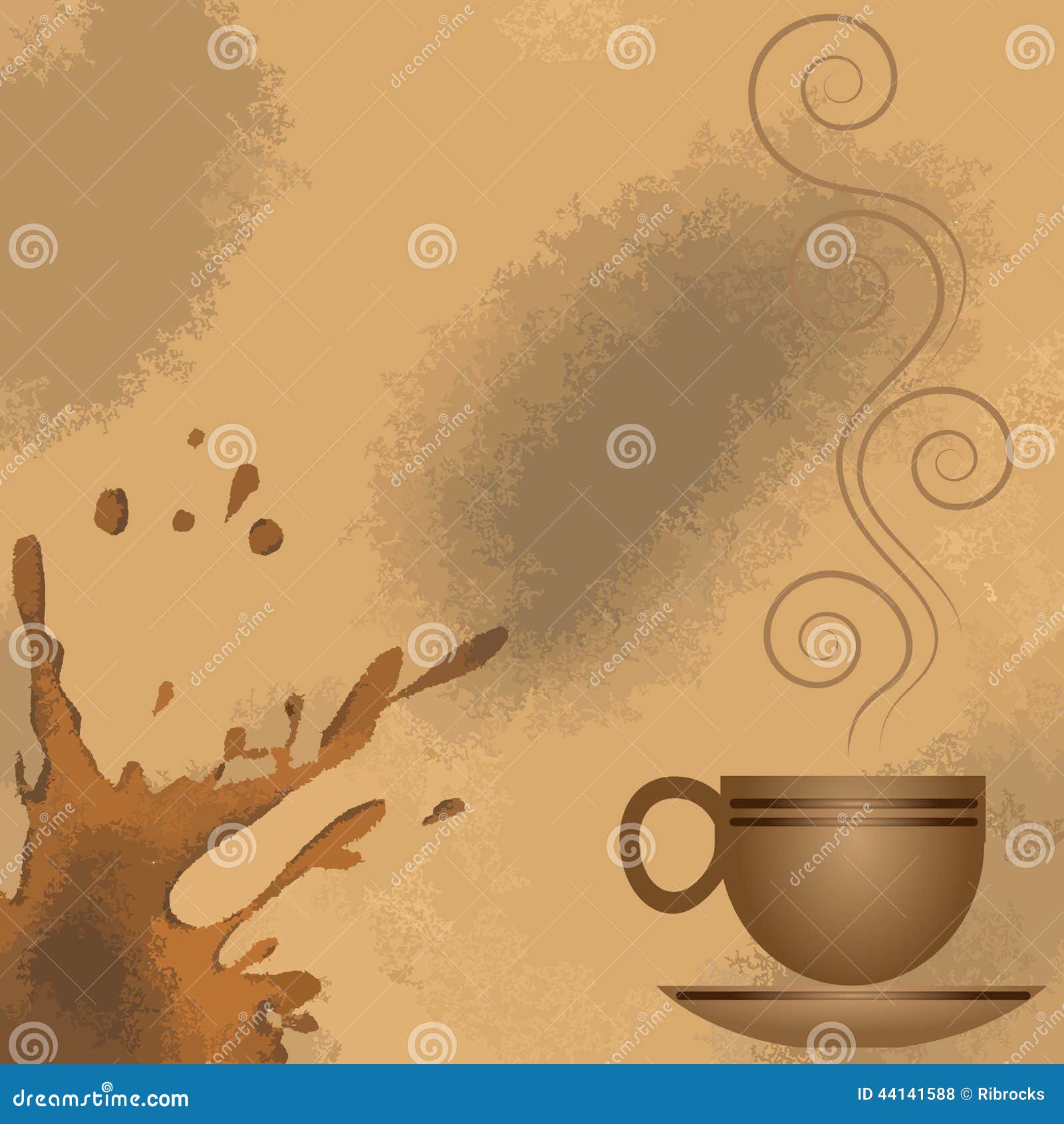 Coffee Frame Template With Coffee Shop Lettering Script Logo, Border ...