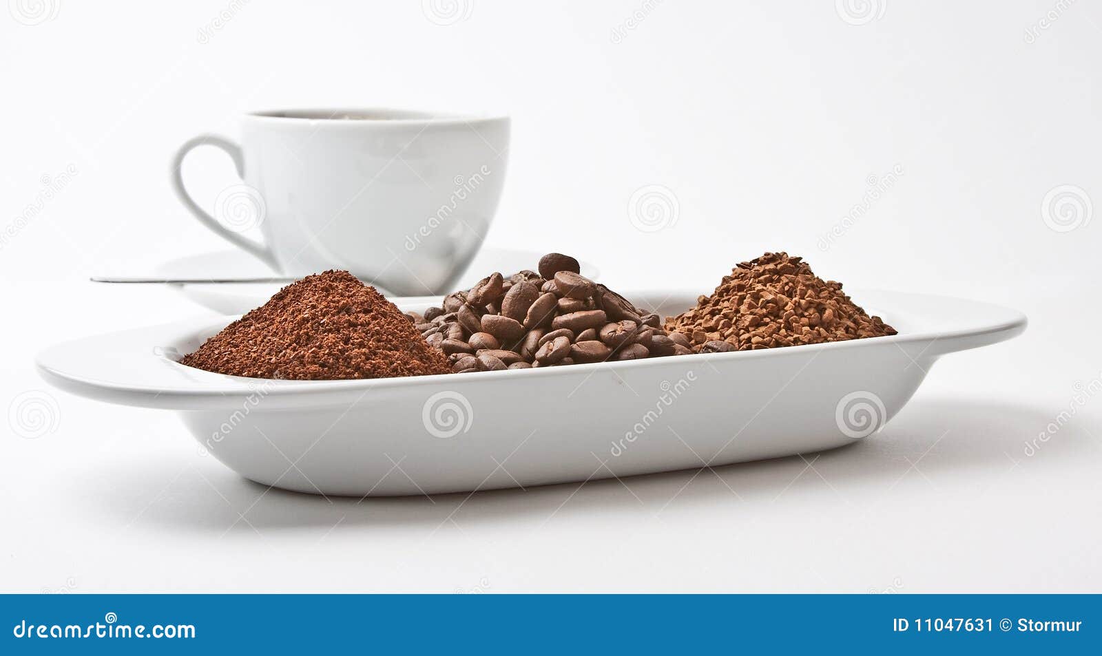 Cup of Coffee & Fresh Coffee Plate Stock Image - Image of dish, drink ...