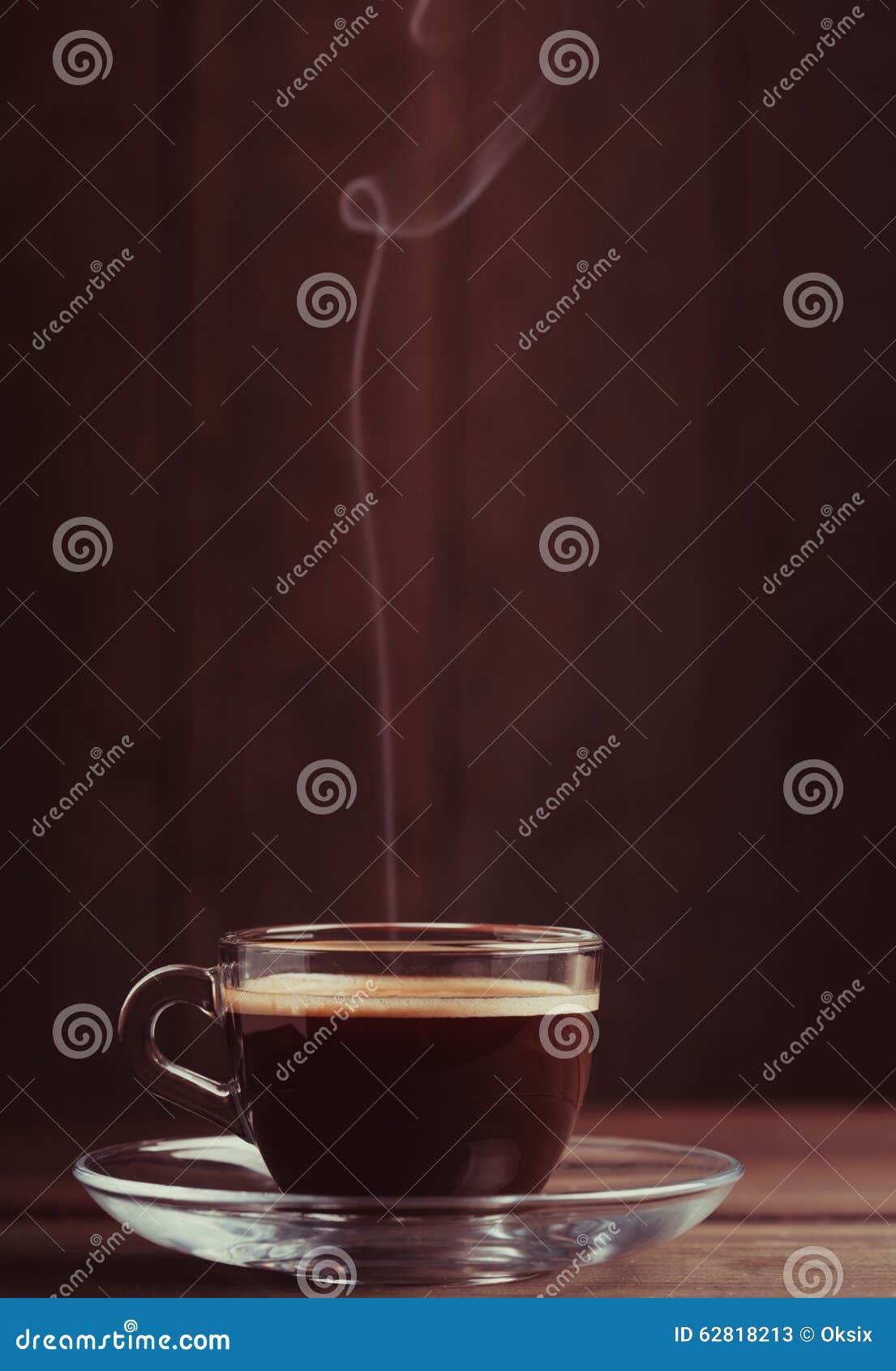 Cup of coffee with fume stock image. Image of brown, espresso - 62818213