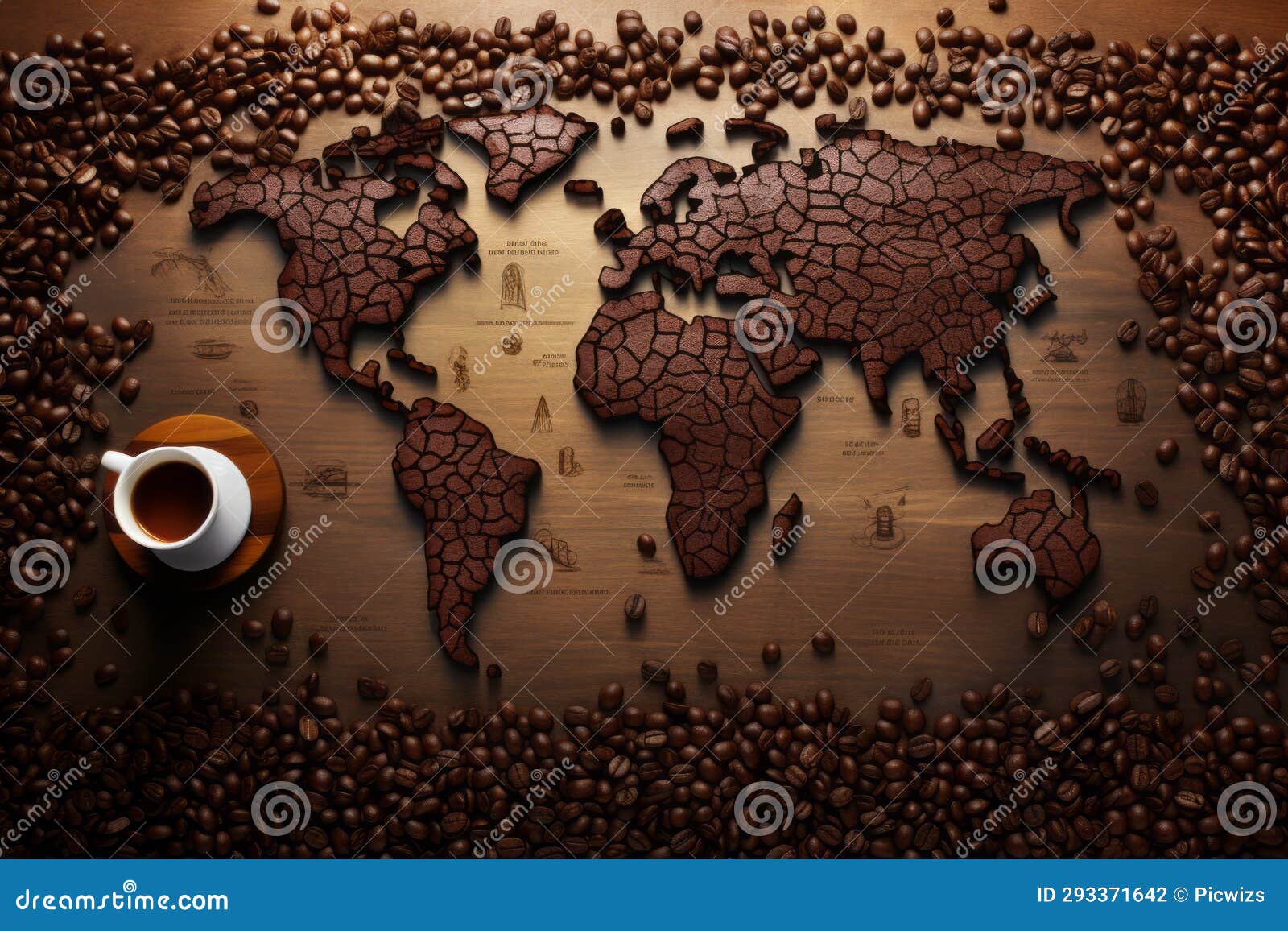 Schematic Map Of The World Regions IALA Buoyage System Vector ...