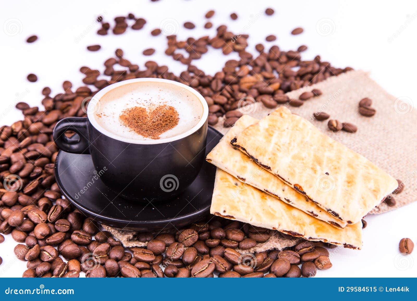 Cup of Coffee with a Heart. Coffee Break Concept. Stock Image - Image ...