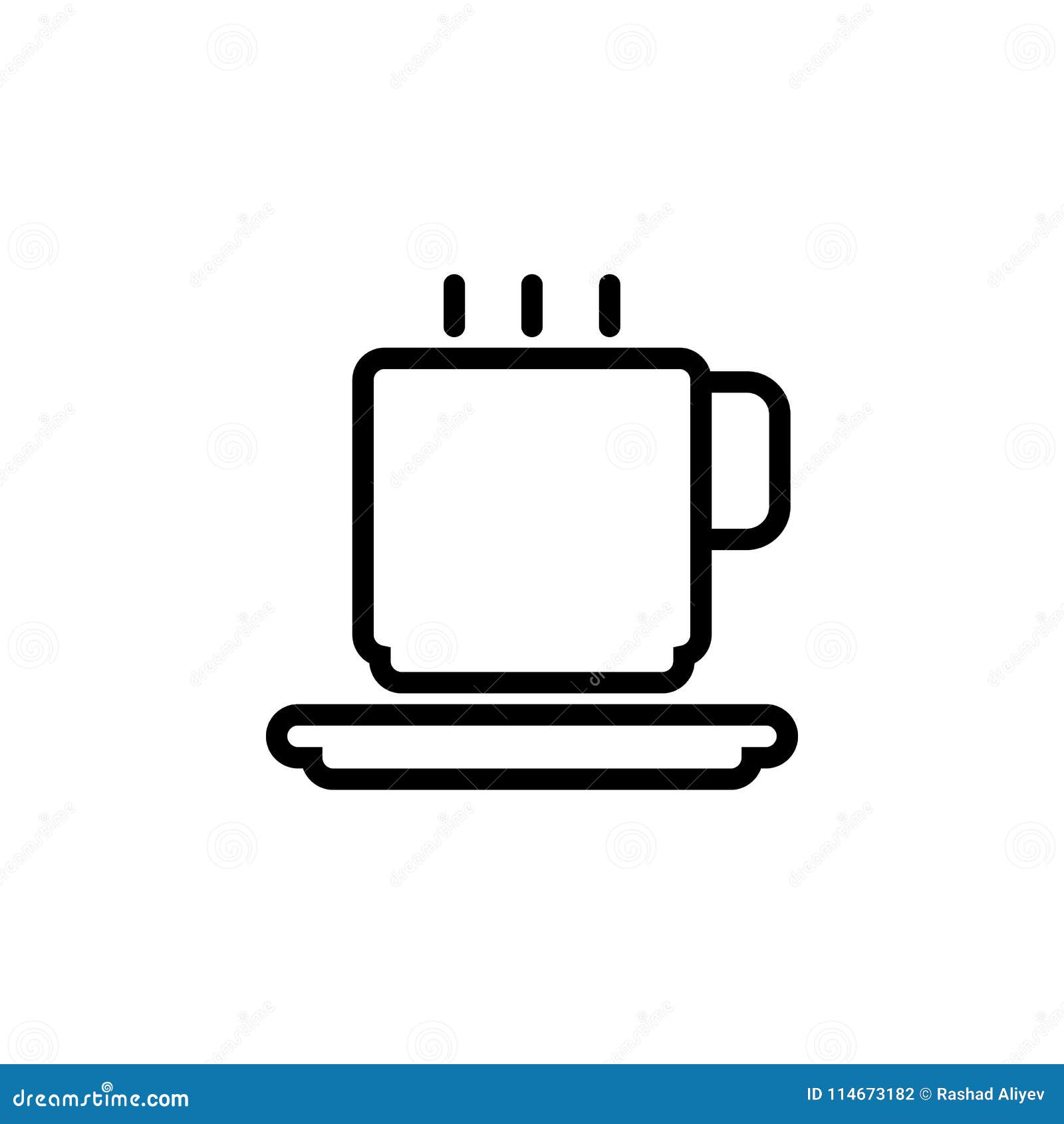 A Cup of Coffee Icon. Element of Minimalistic Icons for Mobile Concept ...