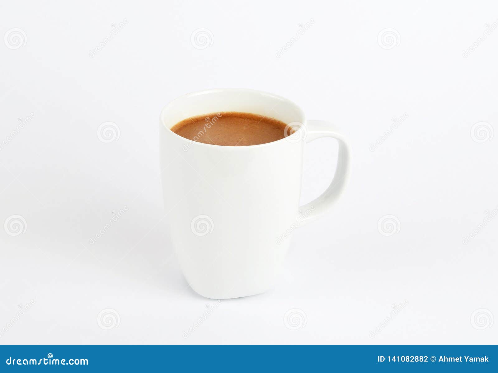 Cup of Coffee Isolated on White Stock Photo - Image of fresh, porcelain ...