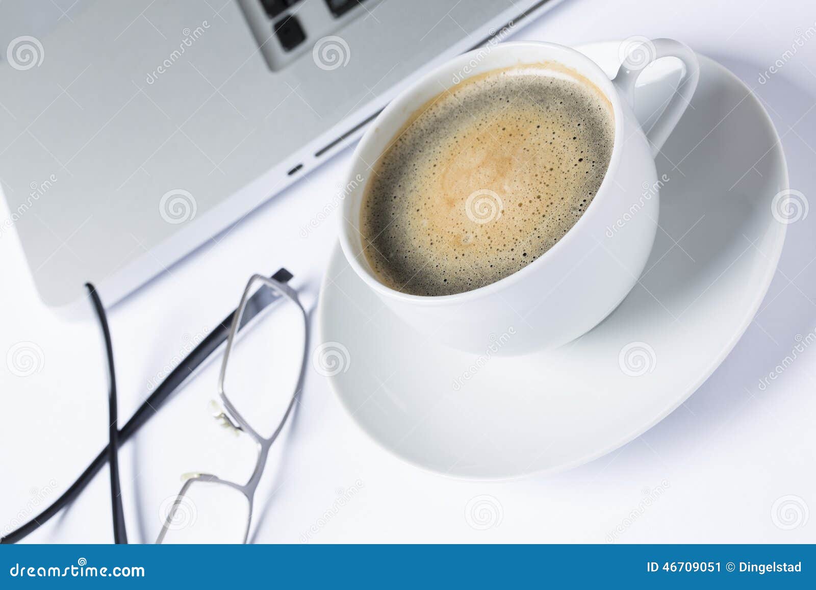Cup of Coffee with a Keyboard Stock Image - Image of communication ...