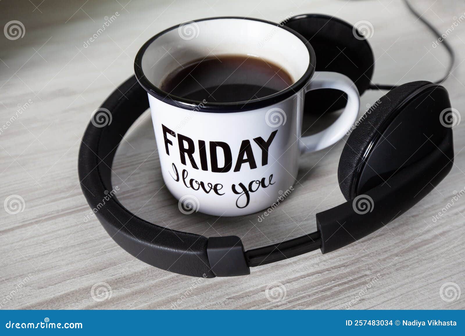 A Cup of Coffee on the Last Day of the Working Week Stock Photo - Image ...