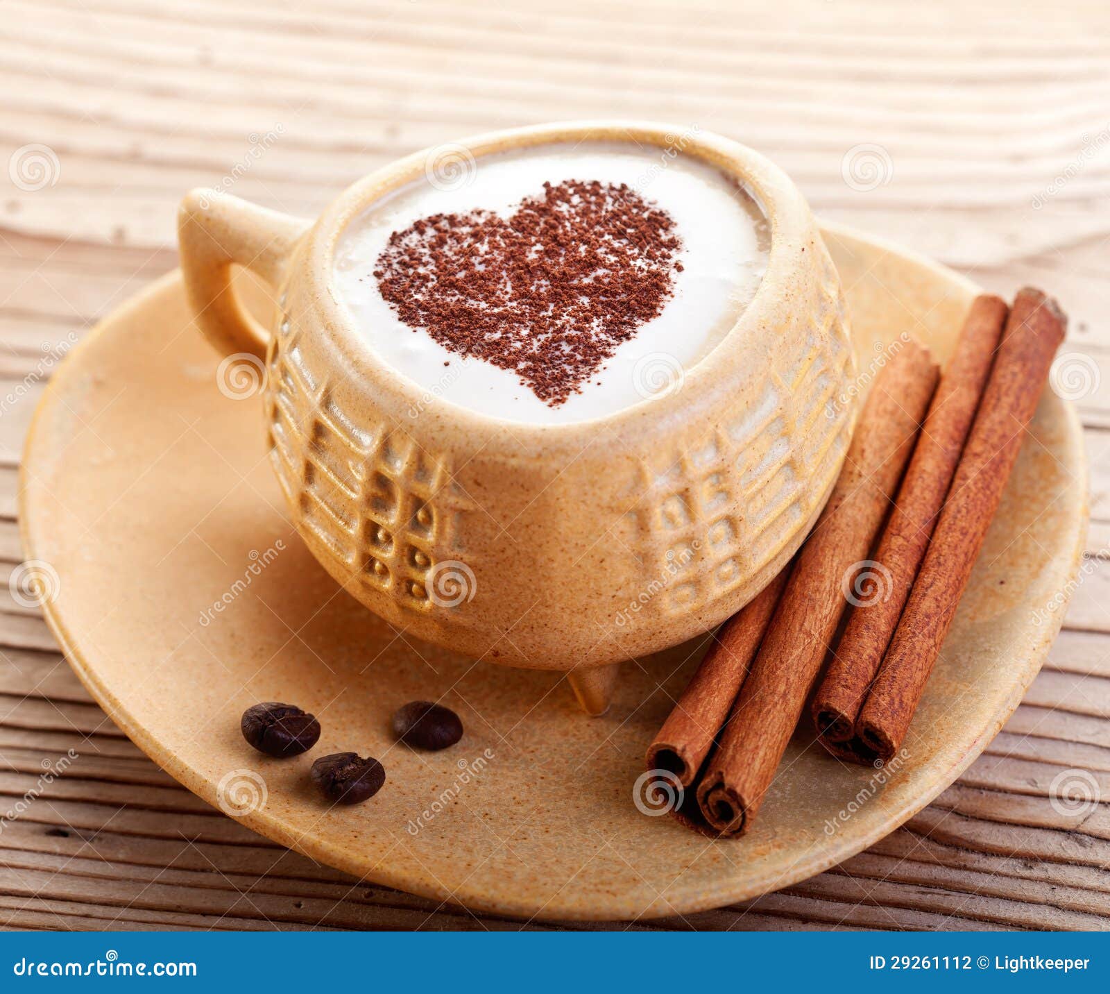 A cup of coffee with love stock photo. Image of beans - 29261112