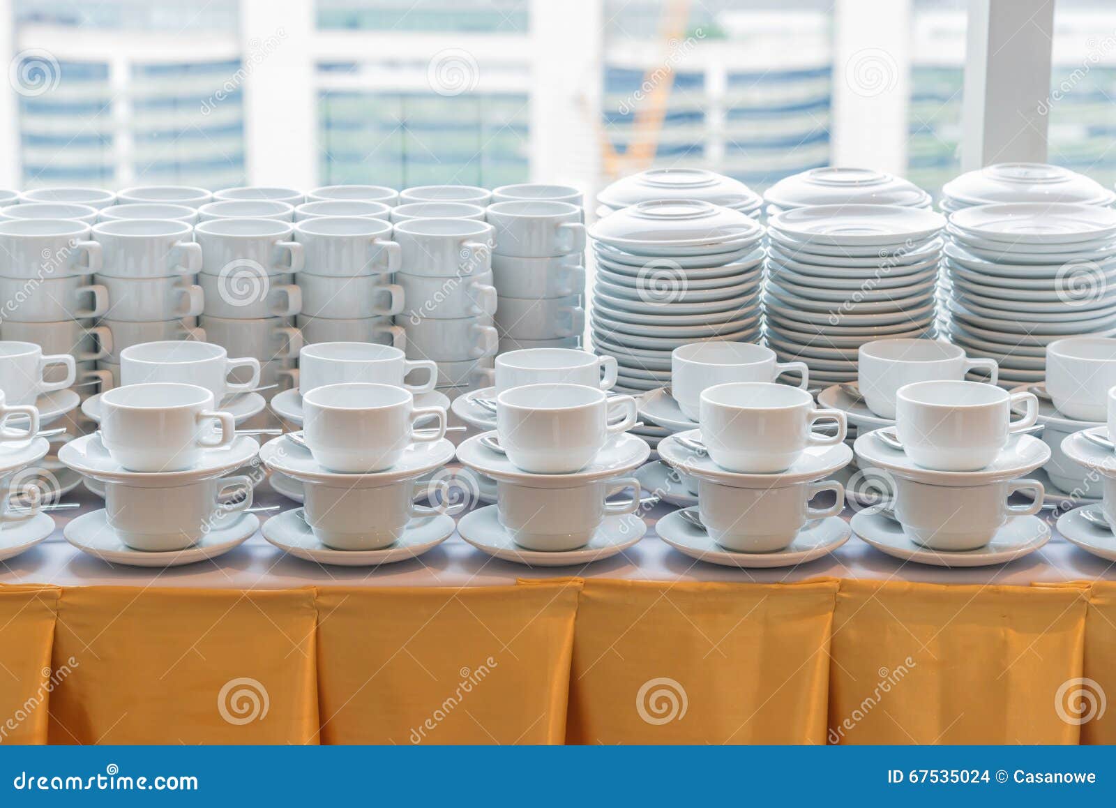 Cup of Coffee for a Meeting Break Stock Photo - Image of drink ...