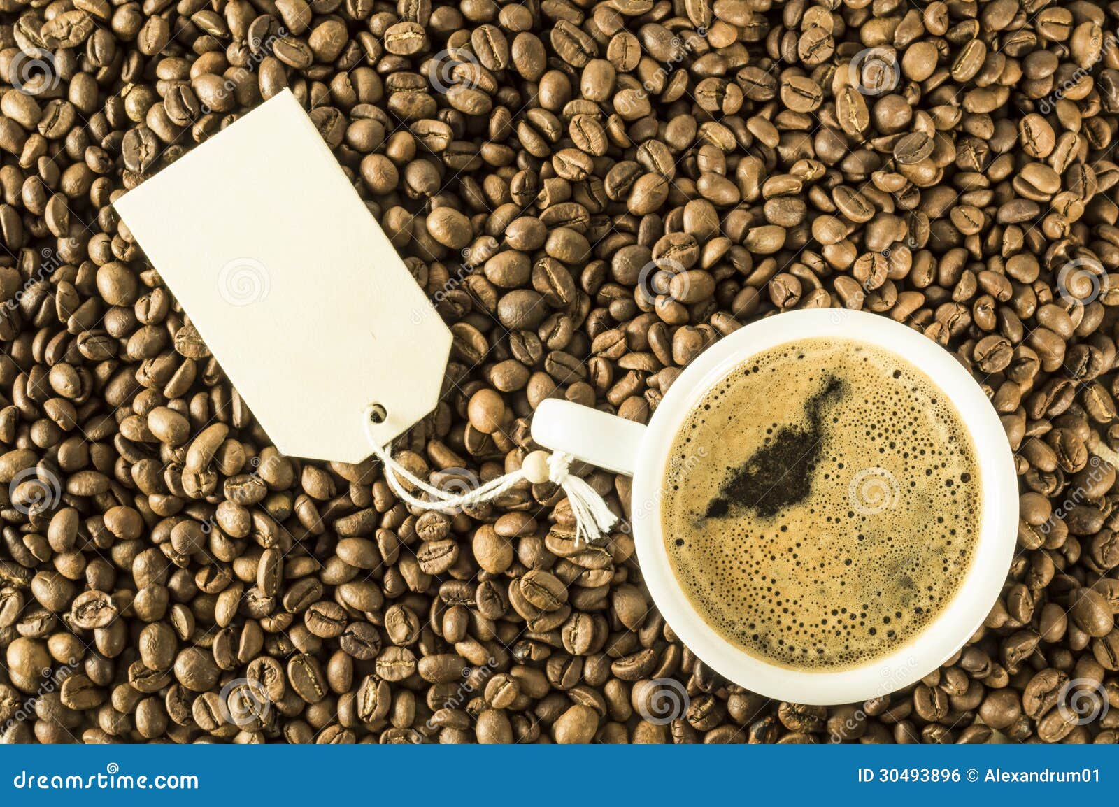 Cup of coffee with message stock photo. Image of texture - 30493896