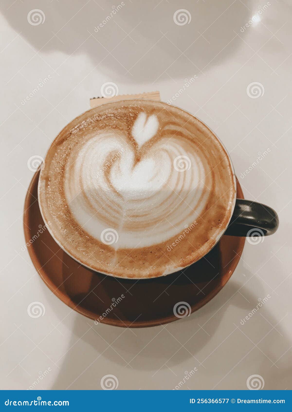 A cup of coffee milk stock image. Image of milk, beautiful - 256366577
