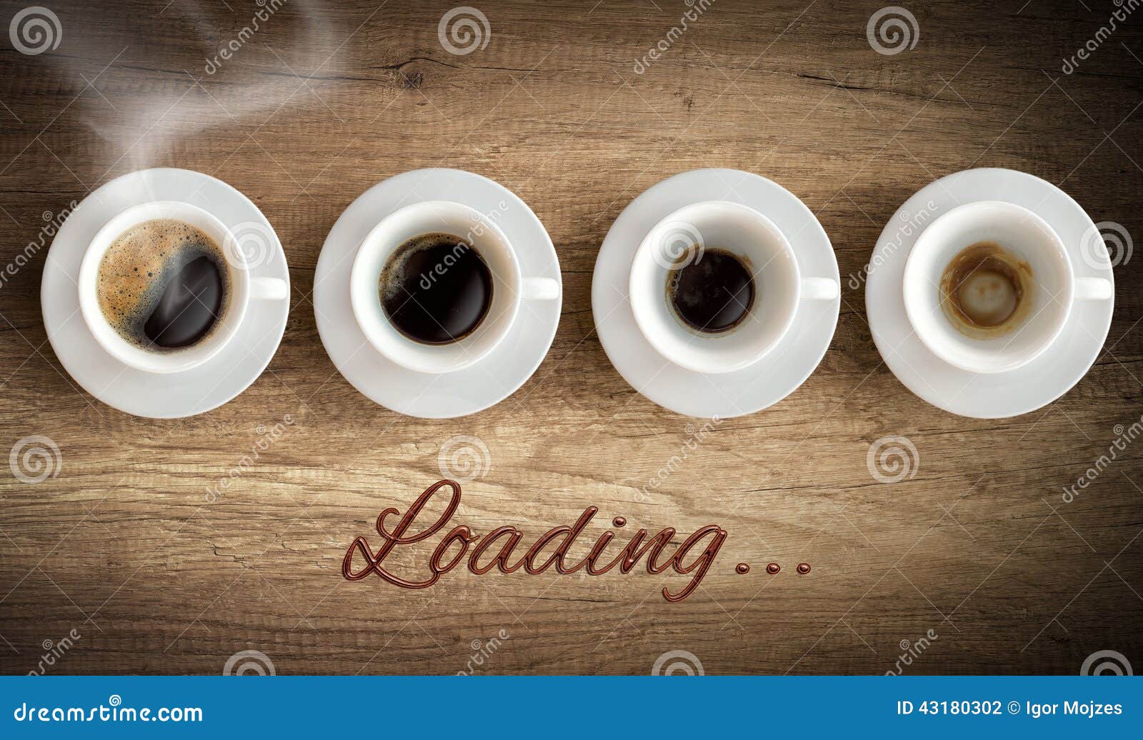 Cup of Coffee - Morning Loading Stock Photo - Image of fresh, ideas ...