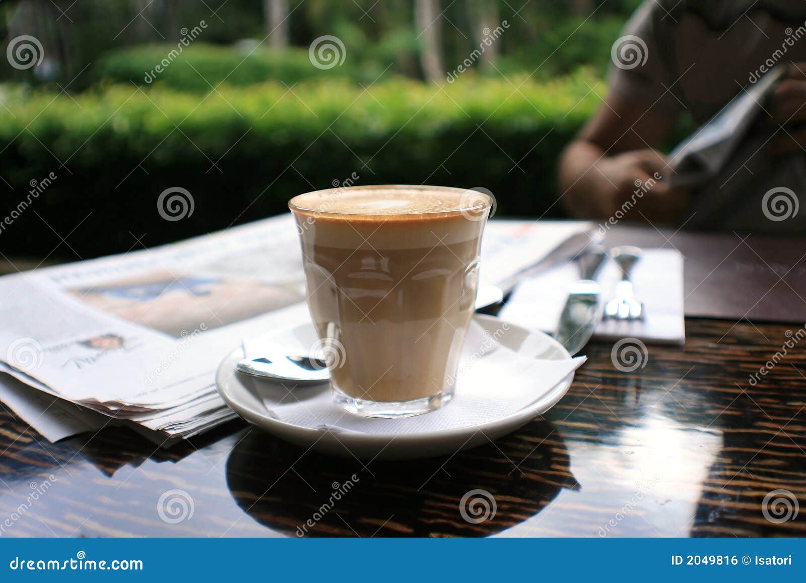 Cup of Coffee with News Paper on Table Stock Photo - Image of lifestyle ...