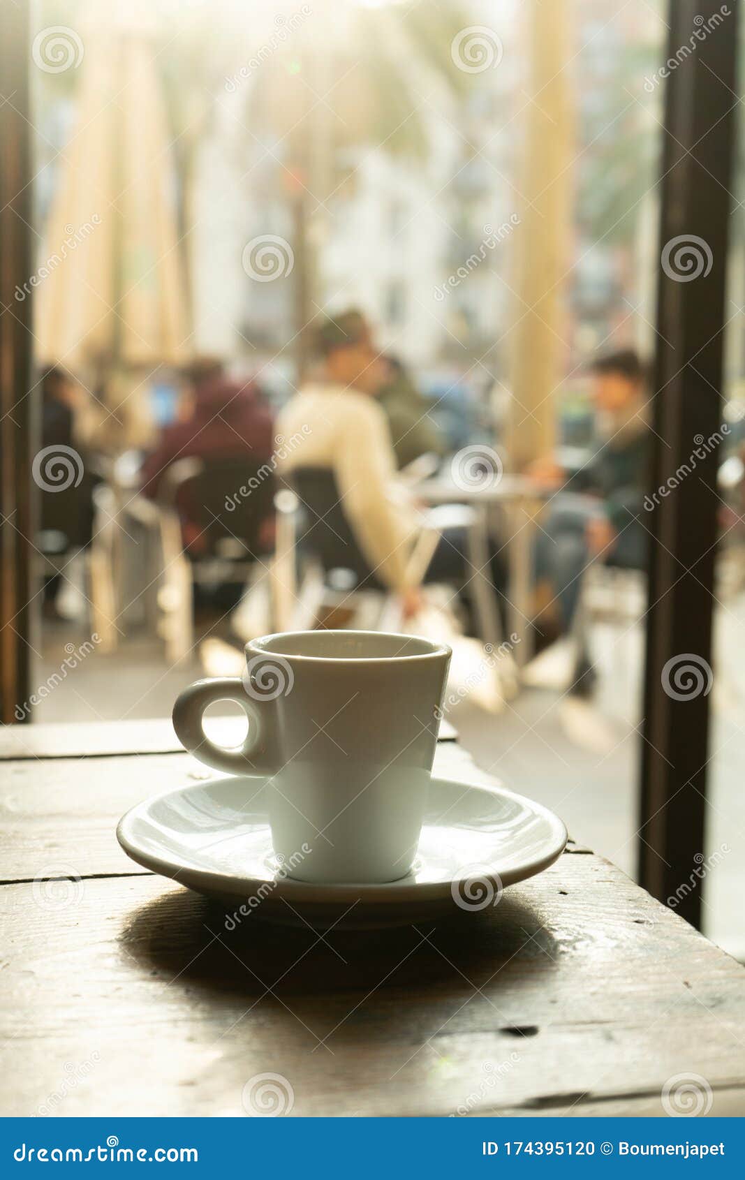 Cup of Coffee in a Nice Hipster Cafe. Soft Focused Image Stock Photo ...