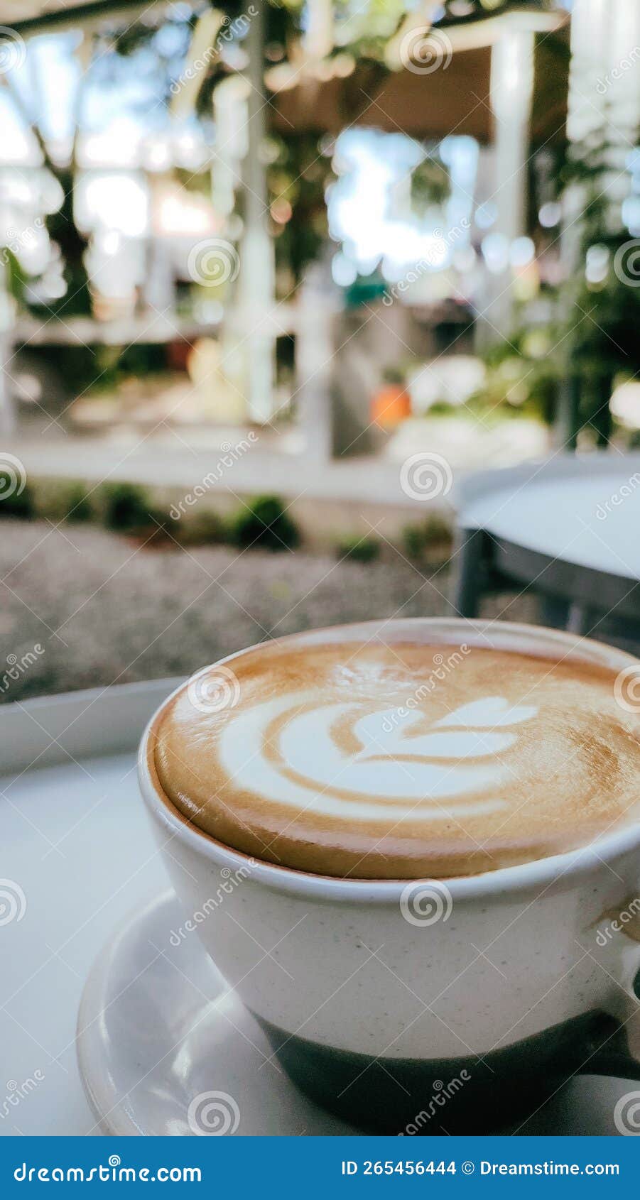 Cup a Coffee at Outdoor Cafe Stock Photo - Image of espresso, caffeine ...
