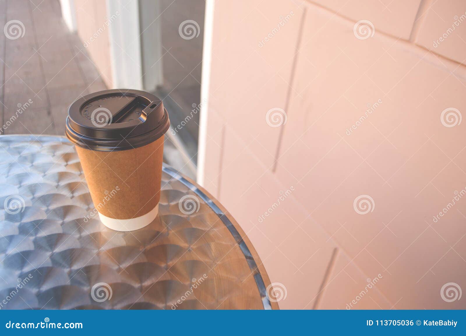 A Cup of Coffee on a Table. Stock Photo - Image of cappuccino ...
