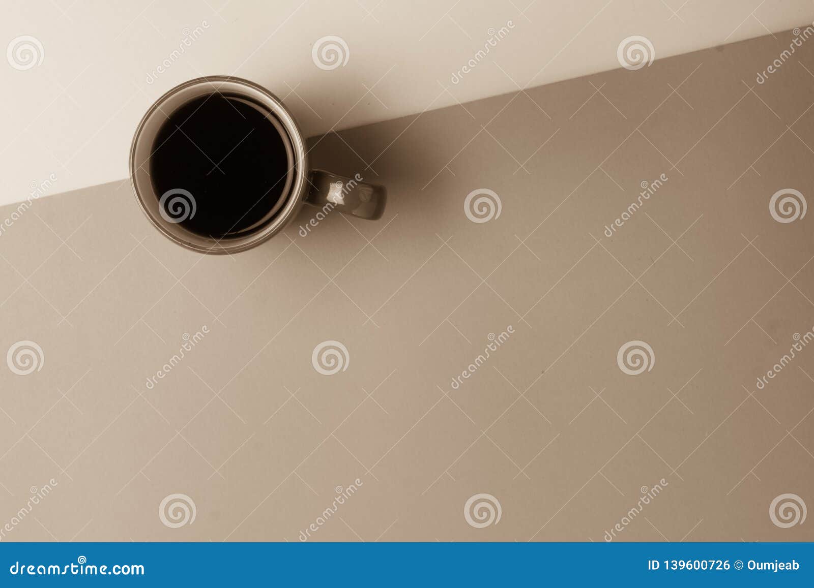 Cup Coffee Pastel Tone Color Background Stock Photo - Image of black ...