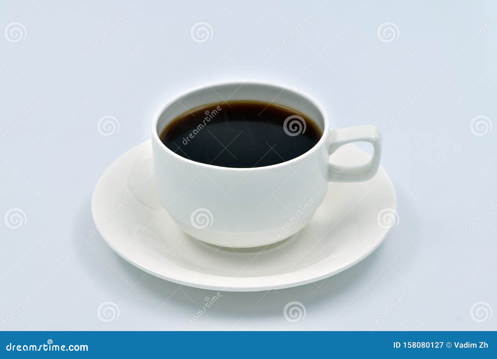 Cup of Coffee on a Plain White Background Stock Image - Image of ...