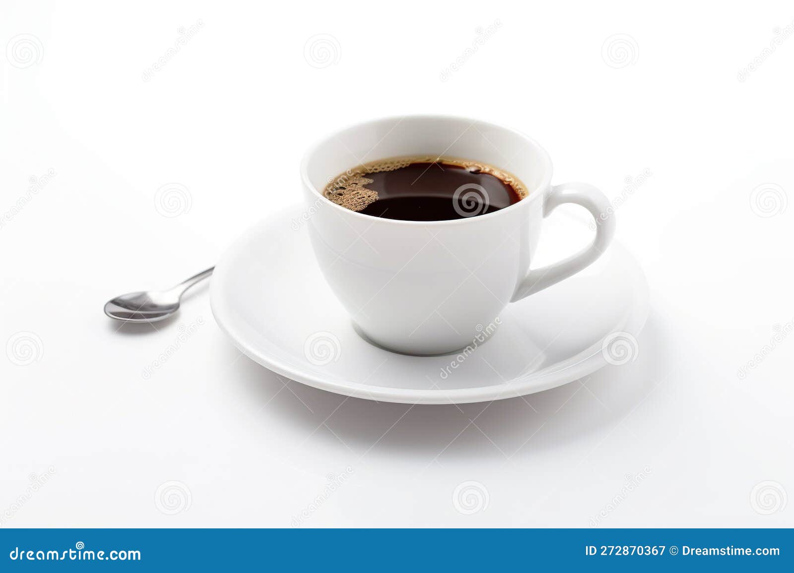 White Cup of Coffee Isolated on the White Background Stock Image ...
