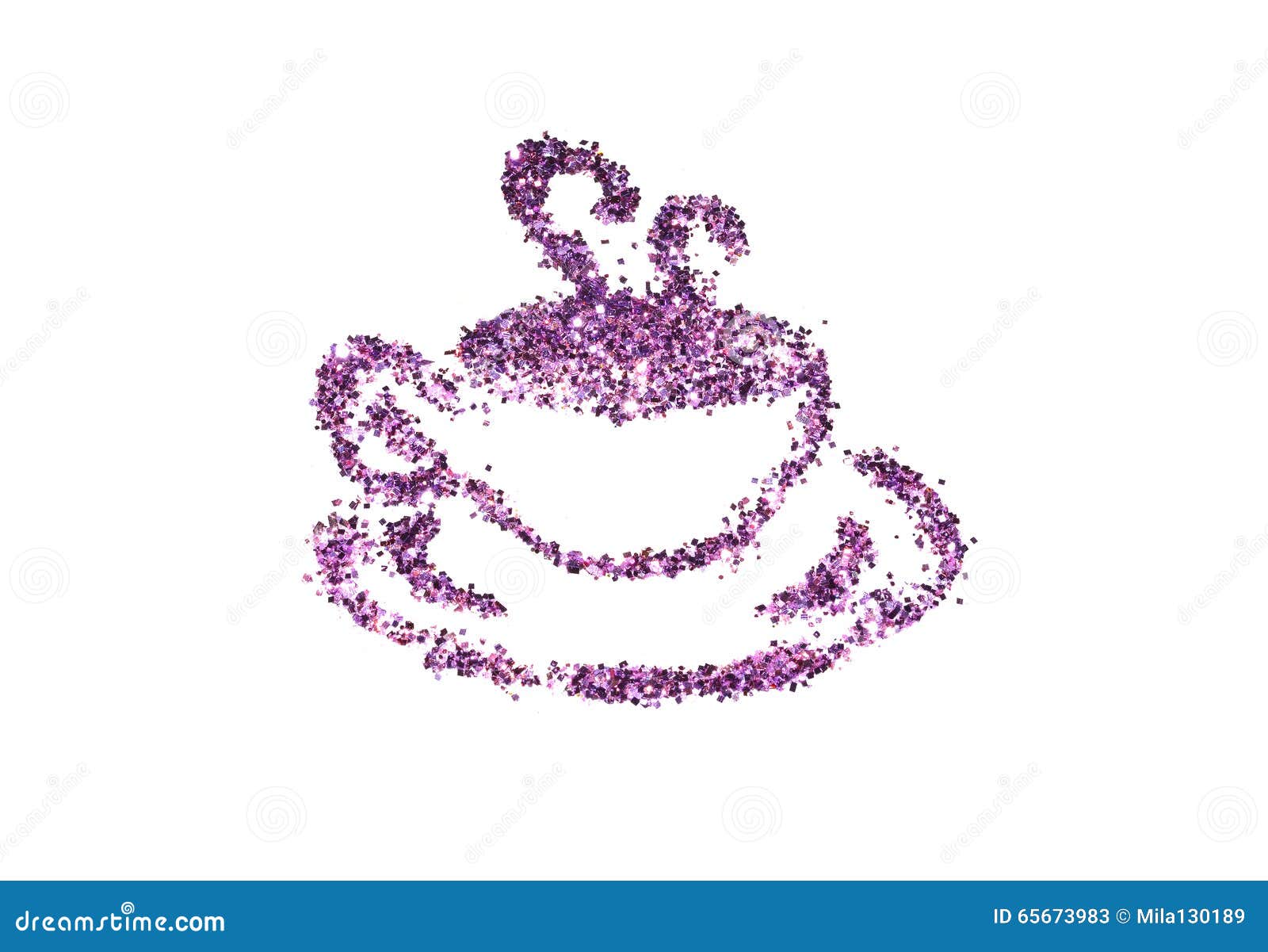 Coffee Mug On A Purple Background. Background Breakfast, Drinks And ...