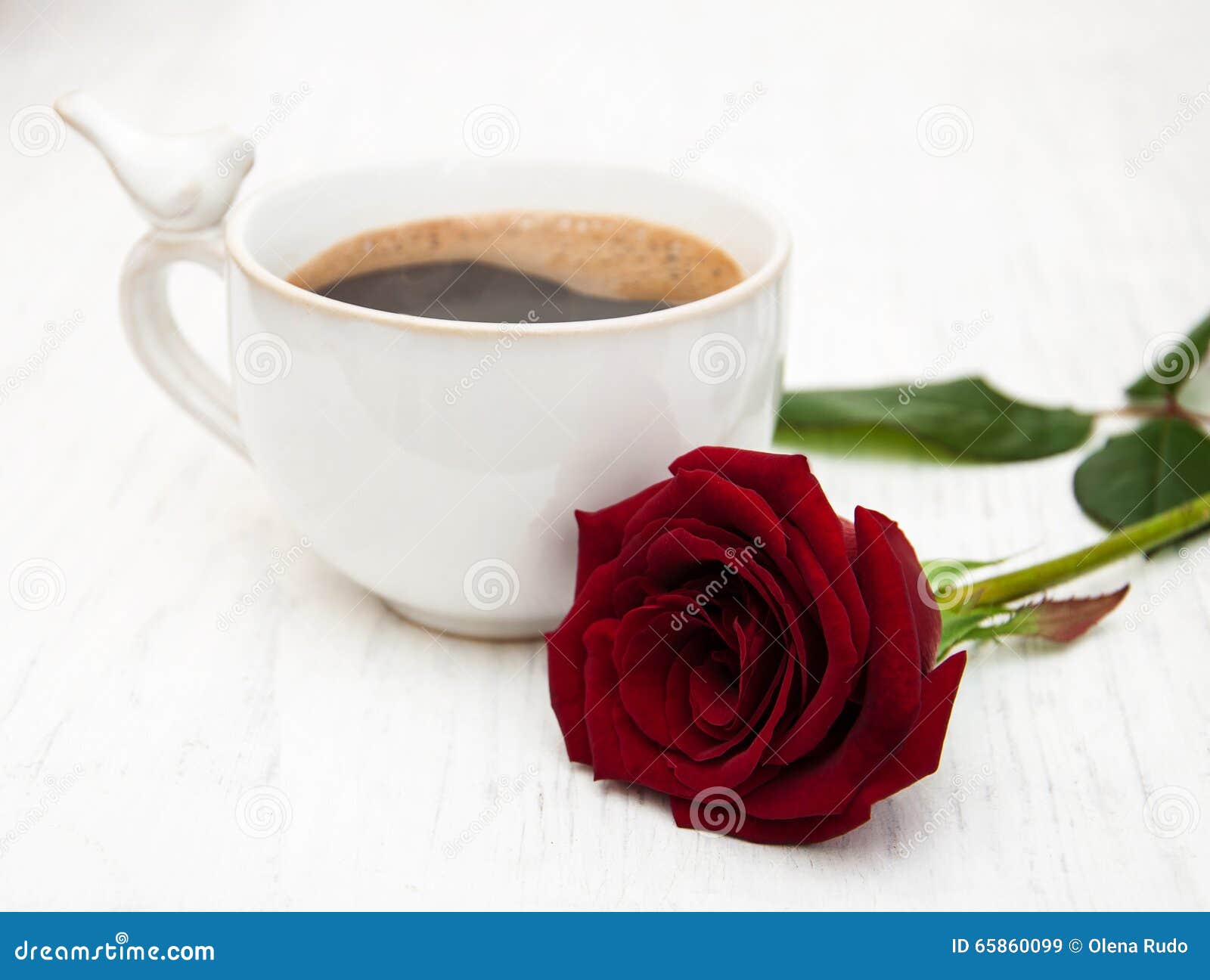 Cup of Coffee and Red Roses Stock Image - Image of love, beautiful ...