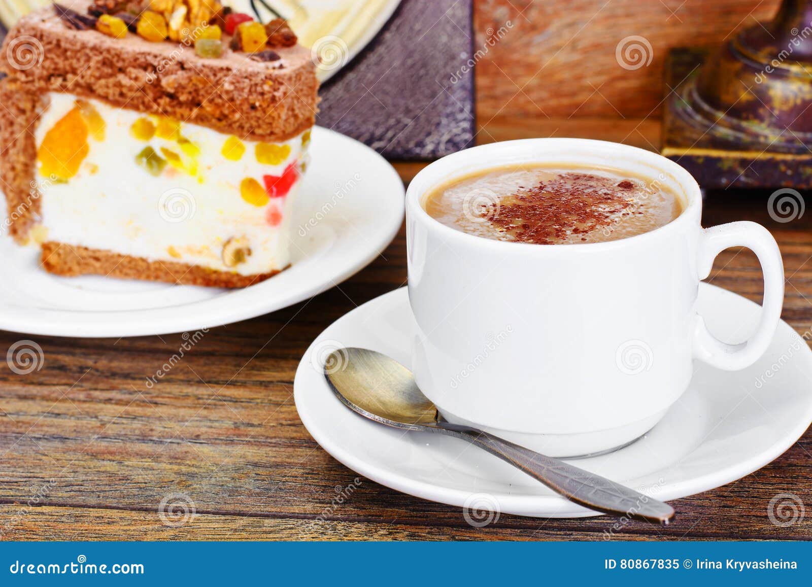 Cup of Coffee in Retro Vintage Style Stock Image - Image of backgrounds ...