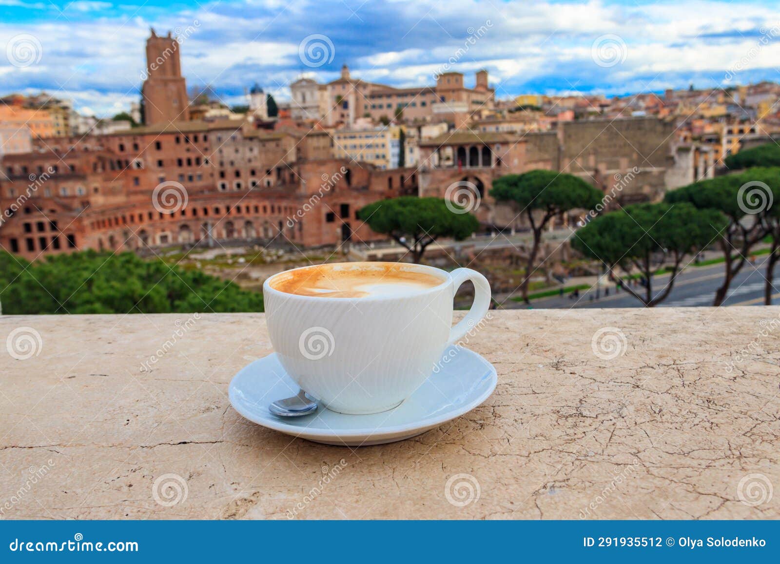 Cup of Coffee in Rome, Italy Stock Photo - Image of ancient, break ...