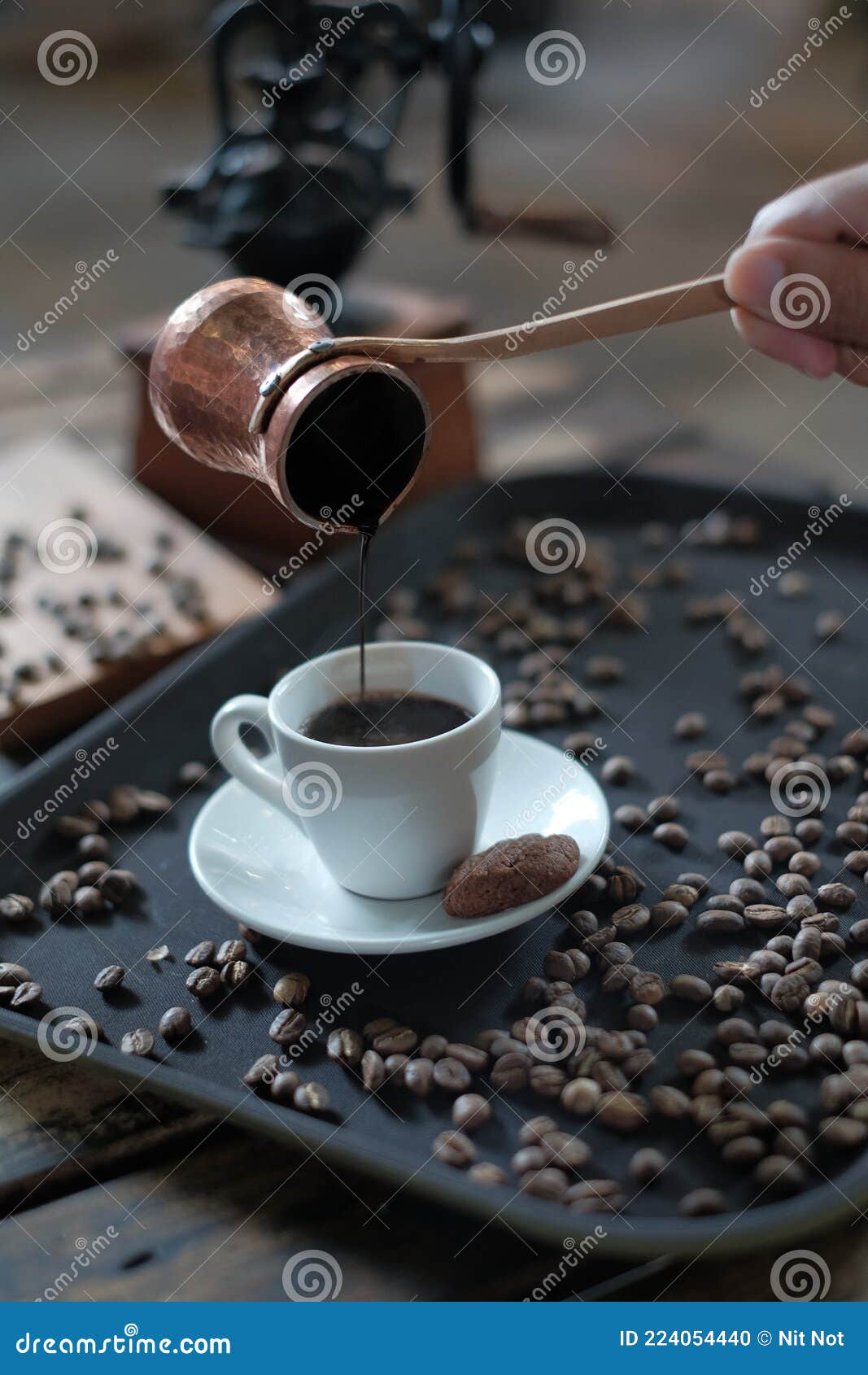 Cup of coffee stock photo. Image of coffee, serving - 224054440