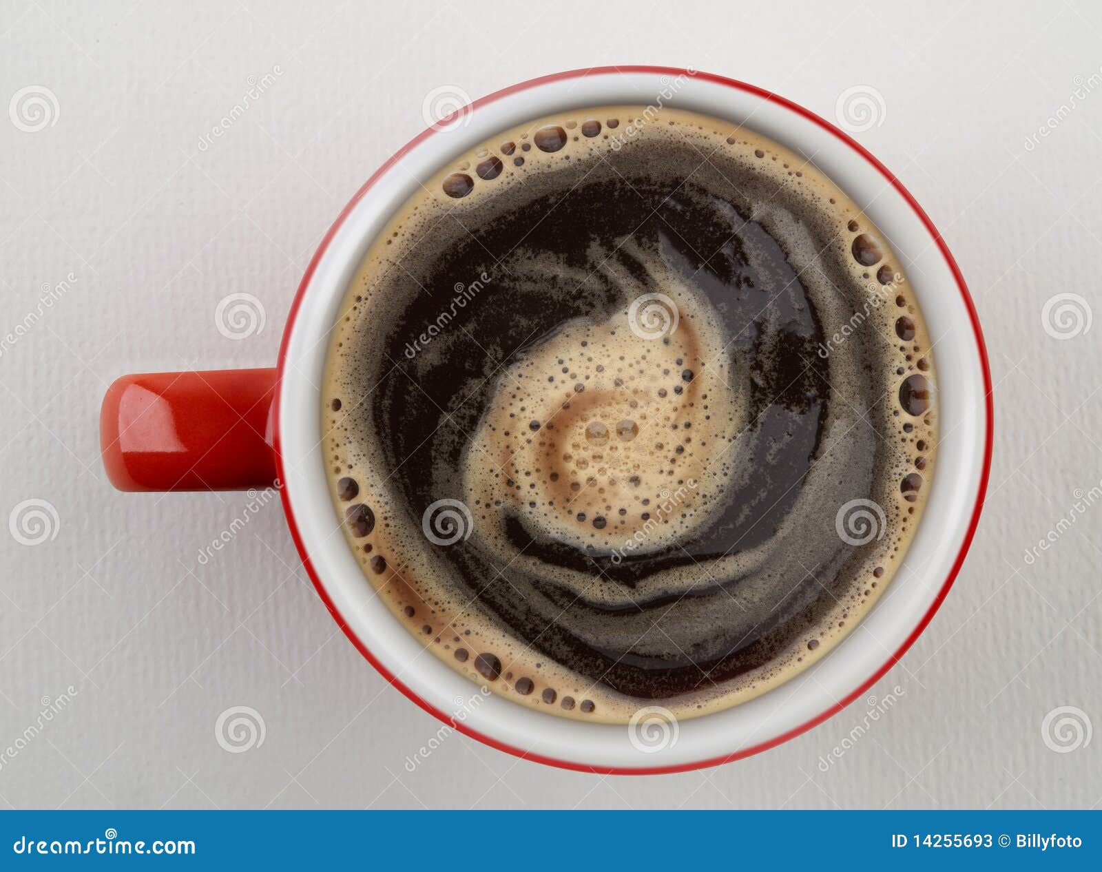 Cup of Coffee Shot from Above Stock Image - Image of cafe, coffee: 14255693