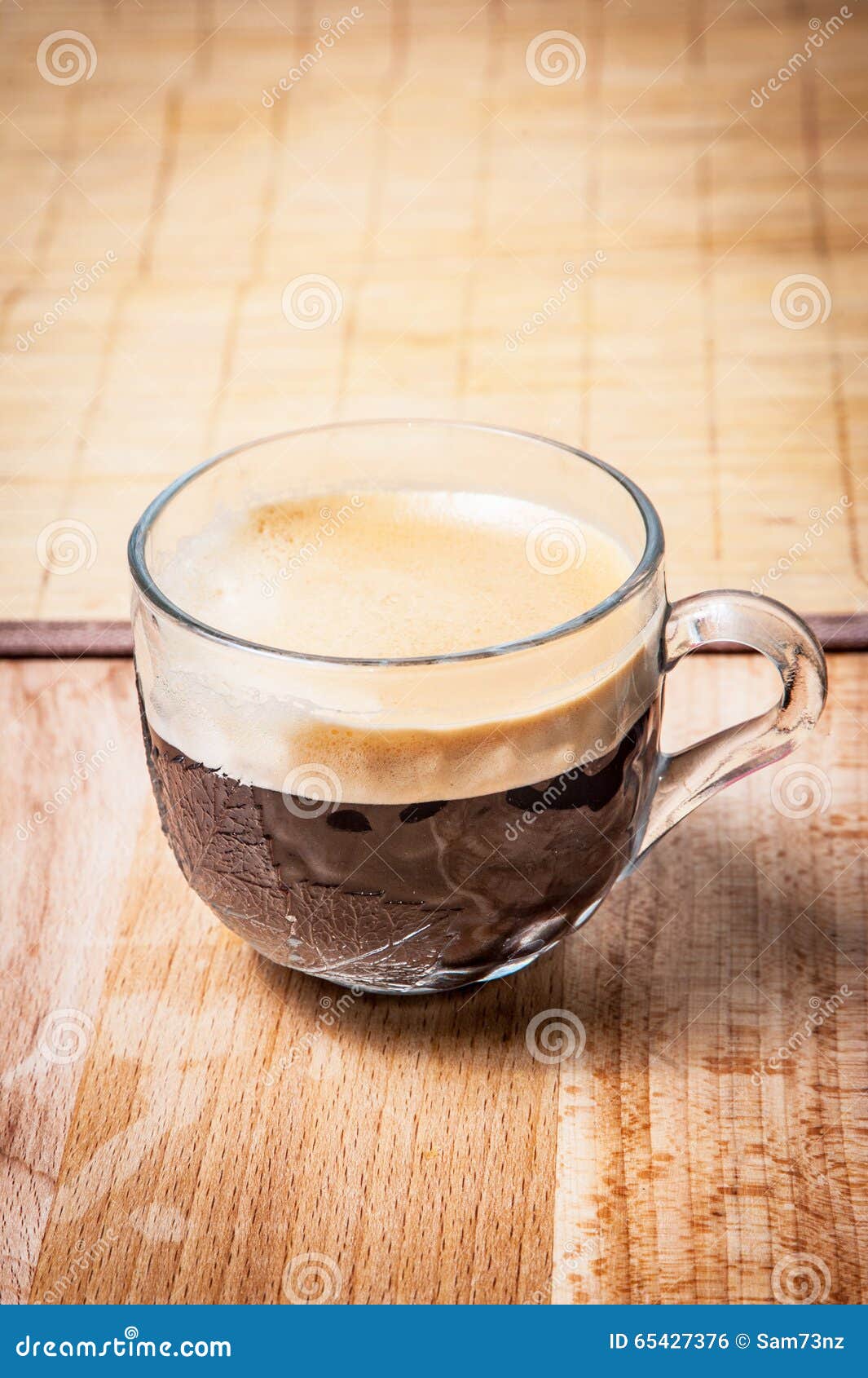 Cup of coffee side view stock photo. Image of aroma, cream - 65427376
