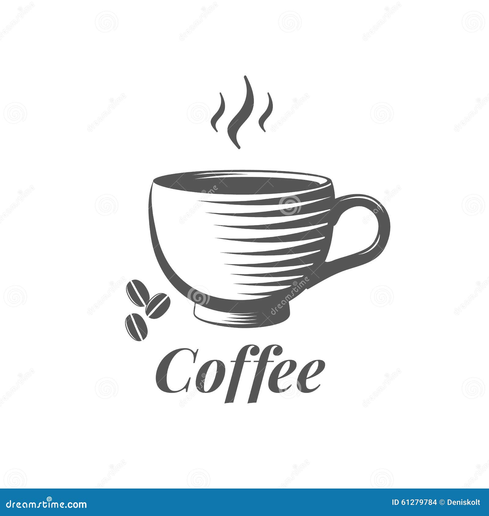 Cup of coffee sign stock vector. Illustration of espresso - 61279784