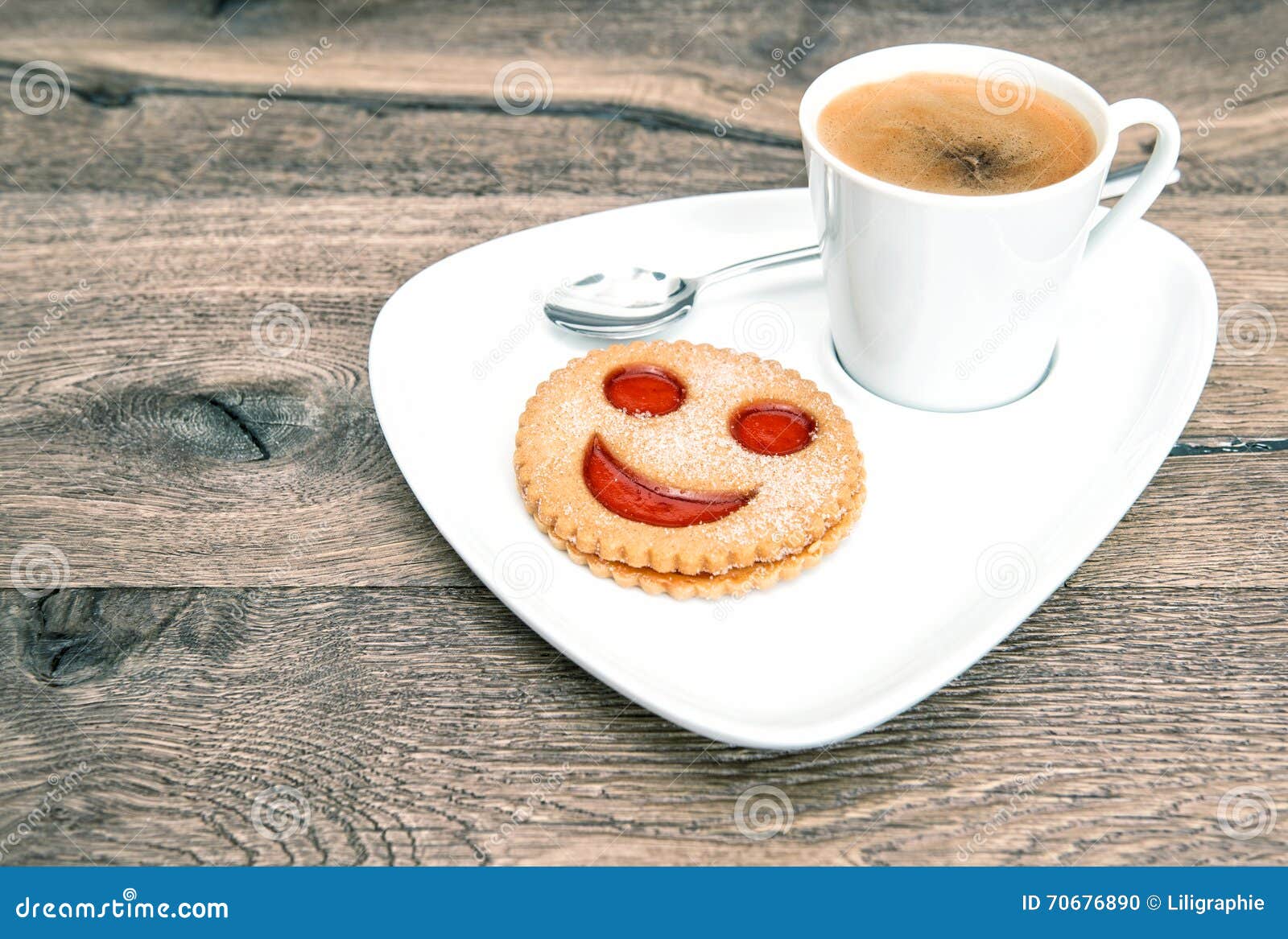 Coffee Smiley Face Made Out Coffee Beans Background, Ov Royalty-Free ...