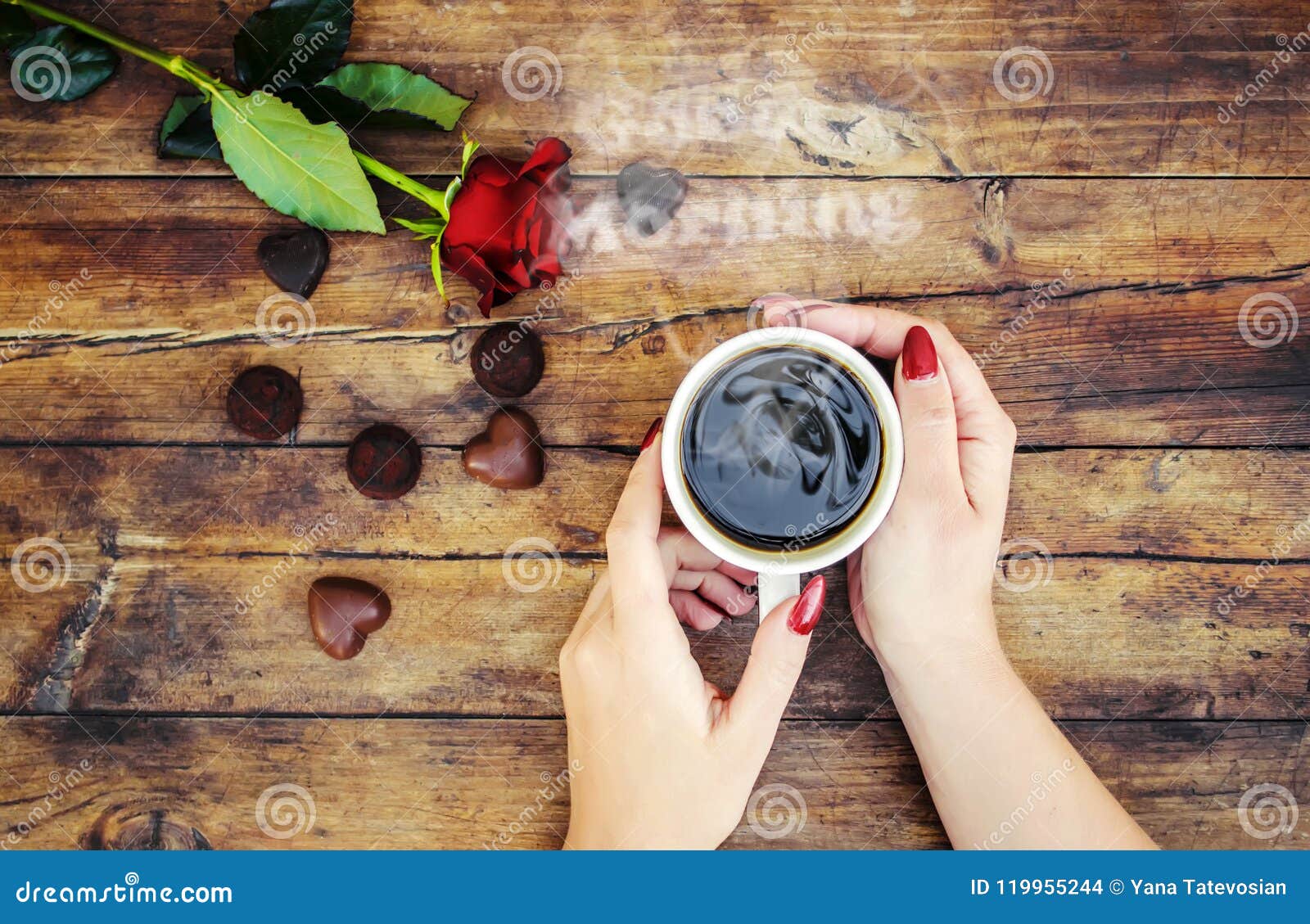 A Cup of Coffee and a Smoke Good Morning. Stock Photo - Image of girl ...
