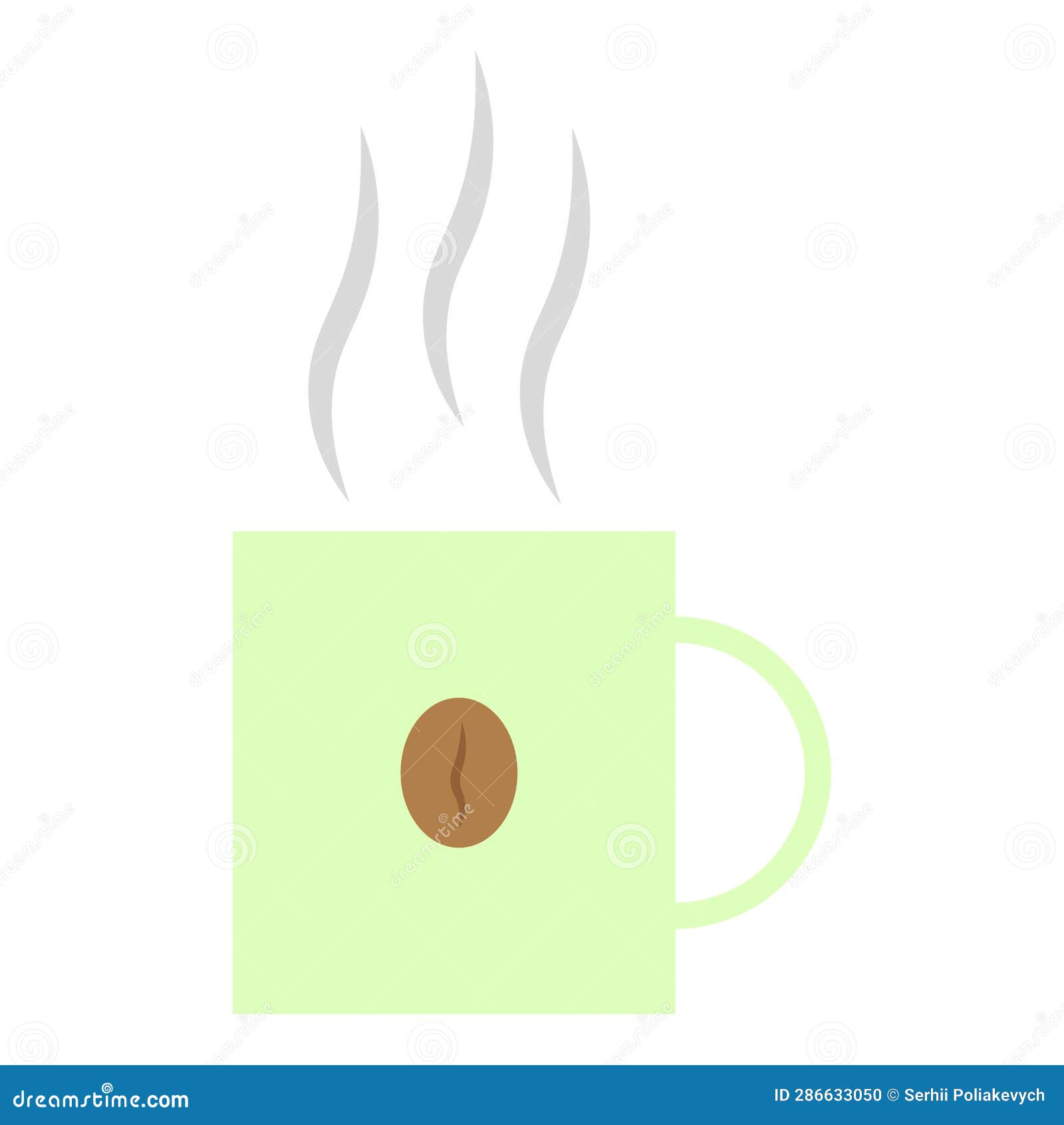 Cup of Coffee with Smoke. Vector Illustration. EPS 10 Stock Vector ...