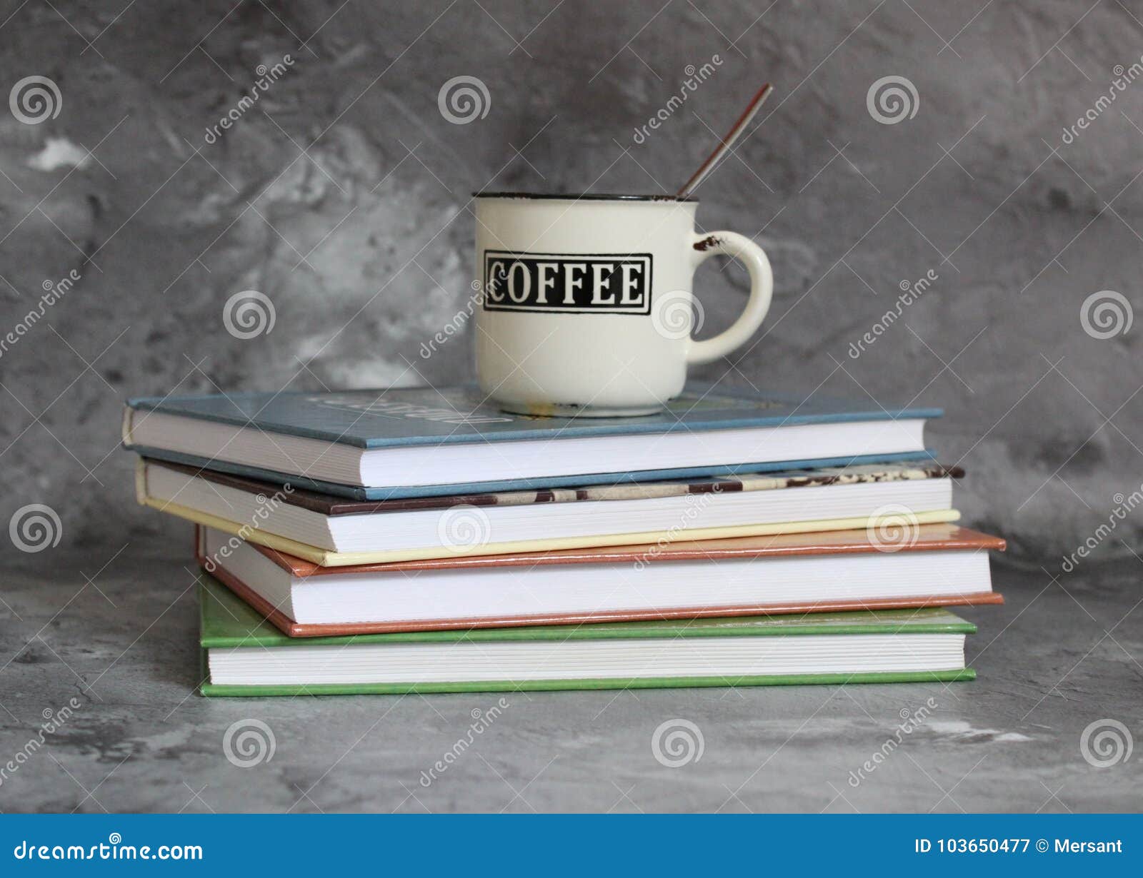 Coffee and books stock image. Image of drink, reading - 103650477