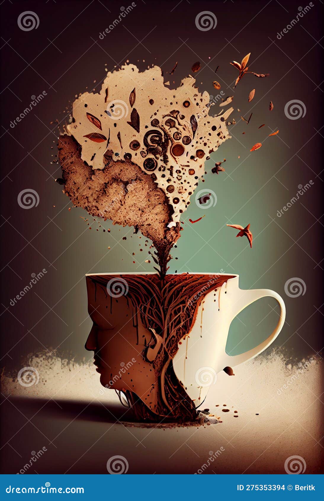 Mind Explosion, Mega Energy Brain, Angry Concept, Generative Ai ...