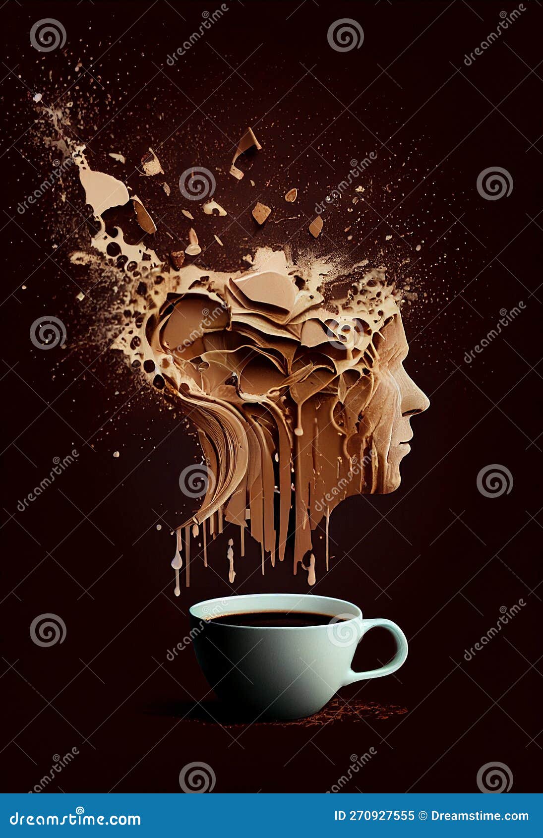 Mind Explosion, Mega Energy Brain, Angry Concept, Generative Ai ...