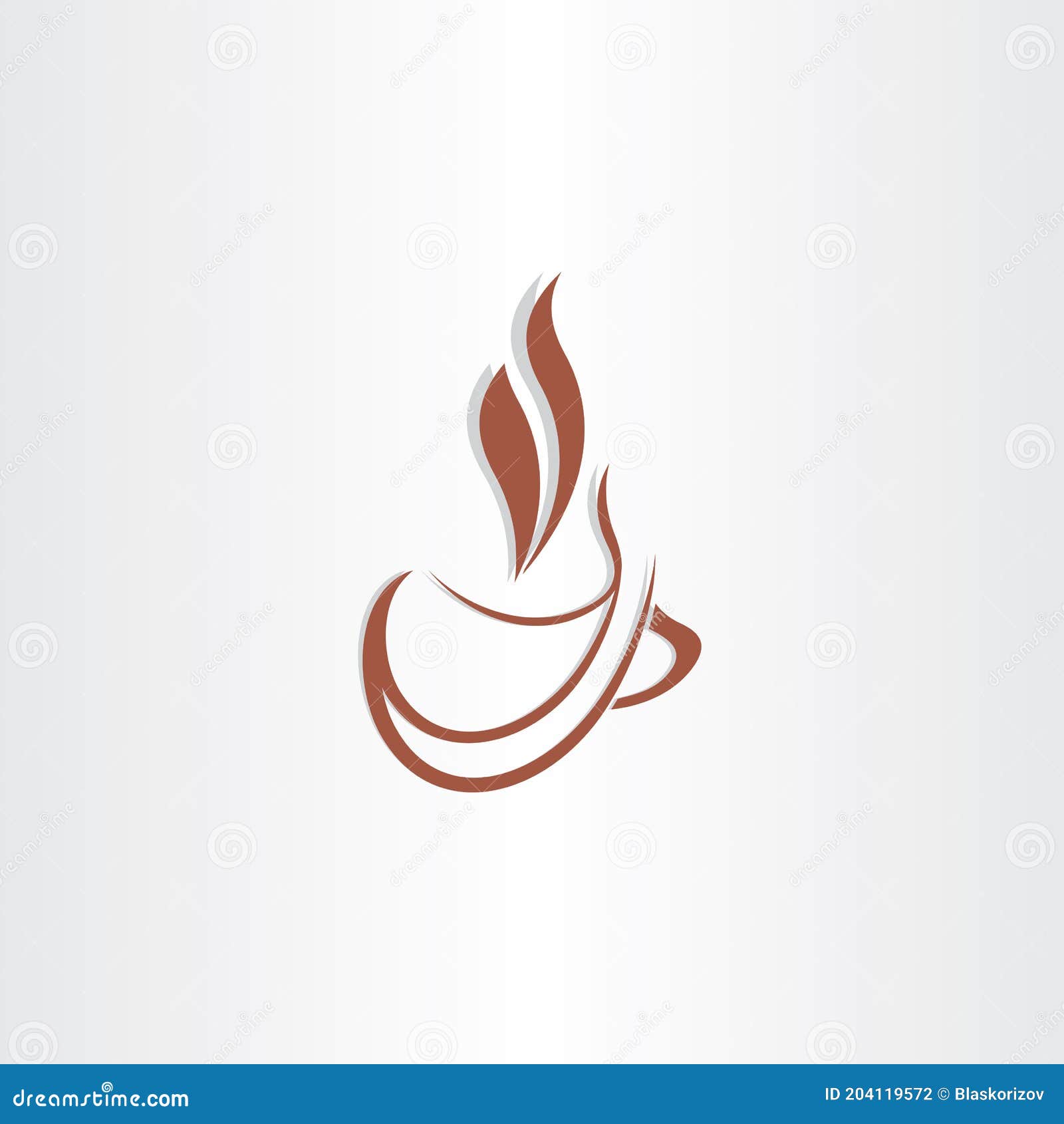 Coffee Mug Stylized Logo Vector | CartoonDealer.com #10240061