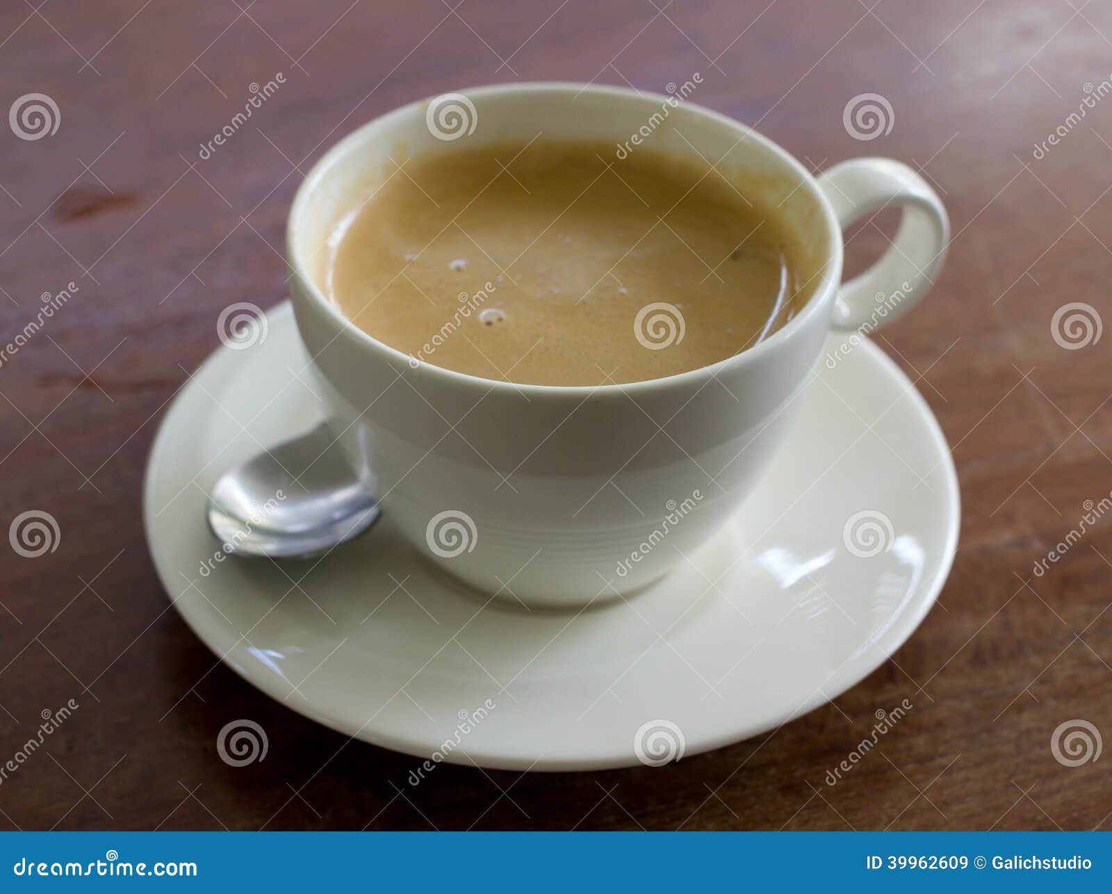 Cup of coffee on the table stock image. Image of mattino - 39962609