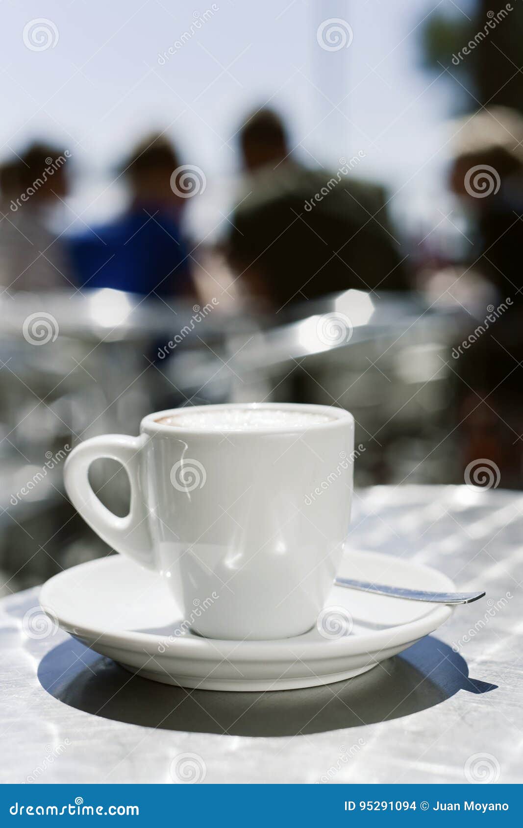 Cup of Coffee on the Table of a Cafe Stock Photo - Image of shop ...