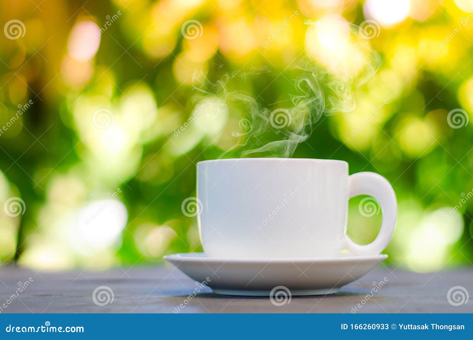 Cup of Coffee on Table in Cafe ,Morning Time ,morning Light Stock Image ...