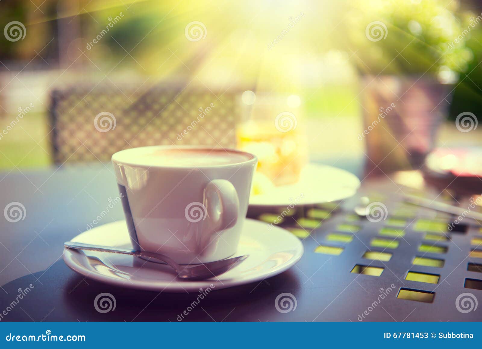 Cup of coffee on the table stock image. Image of drink - 67781453