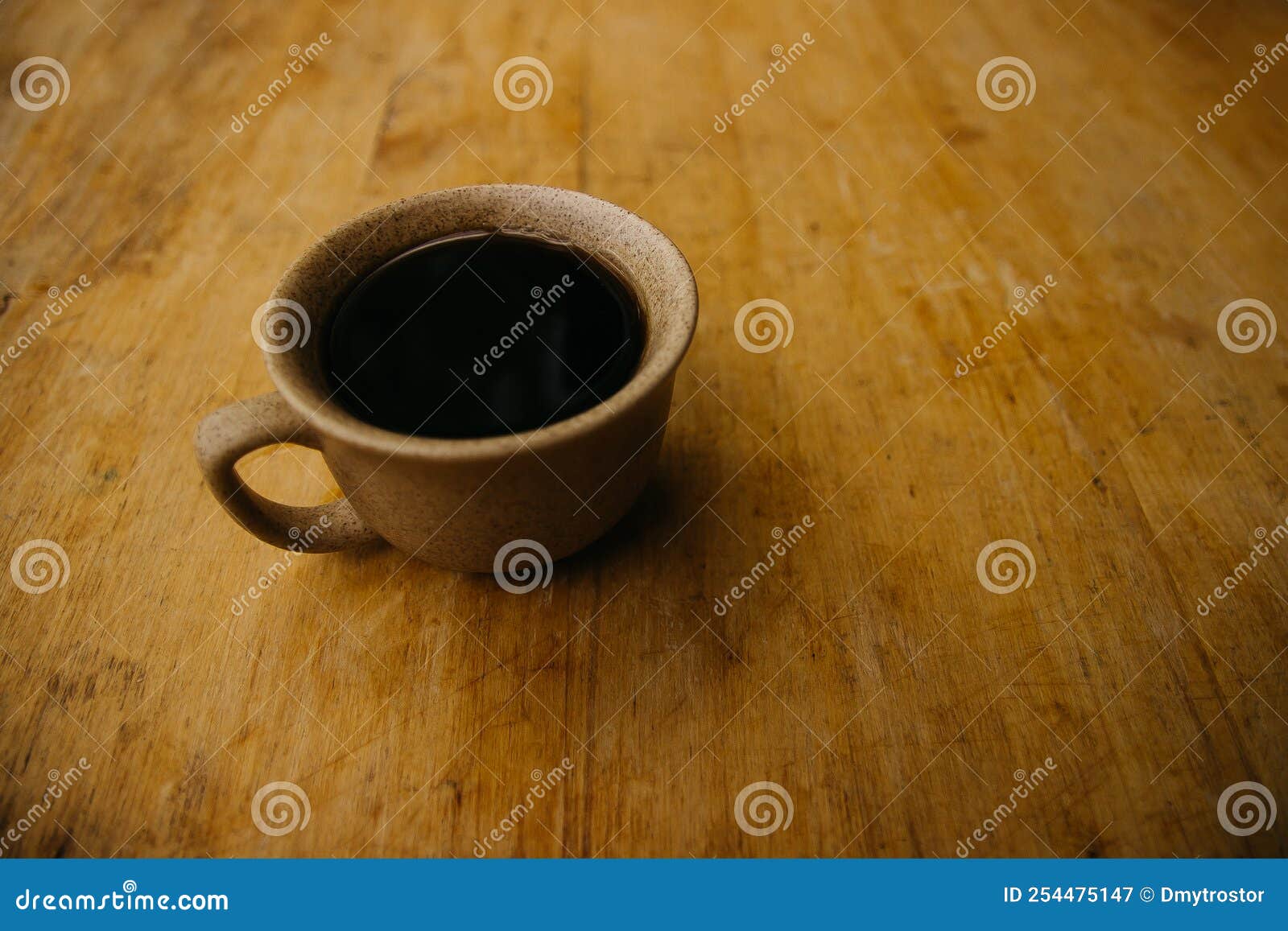 A Cup of Coffee on the Table Morning Cup of Coffee on an Old Table ...