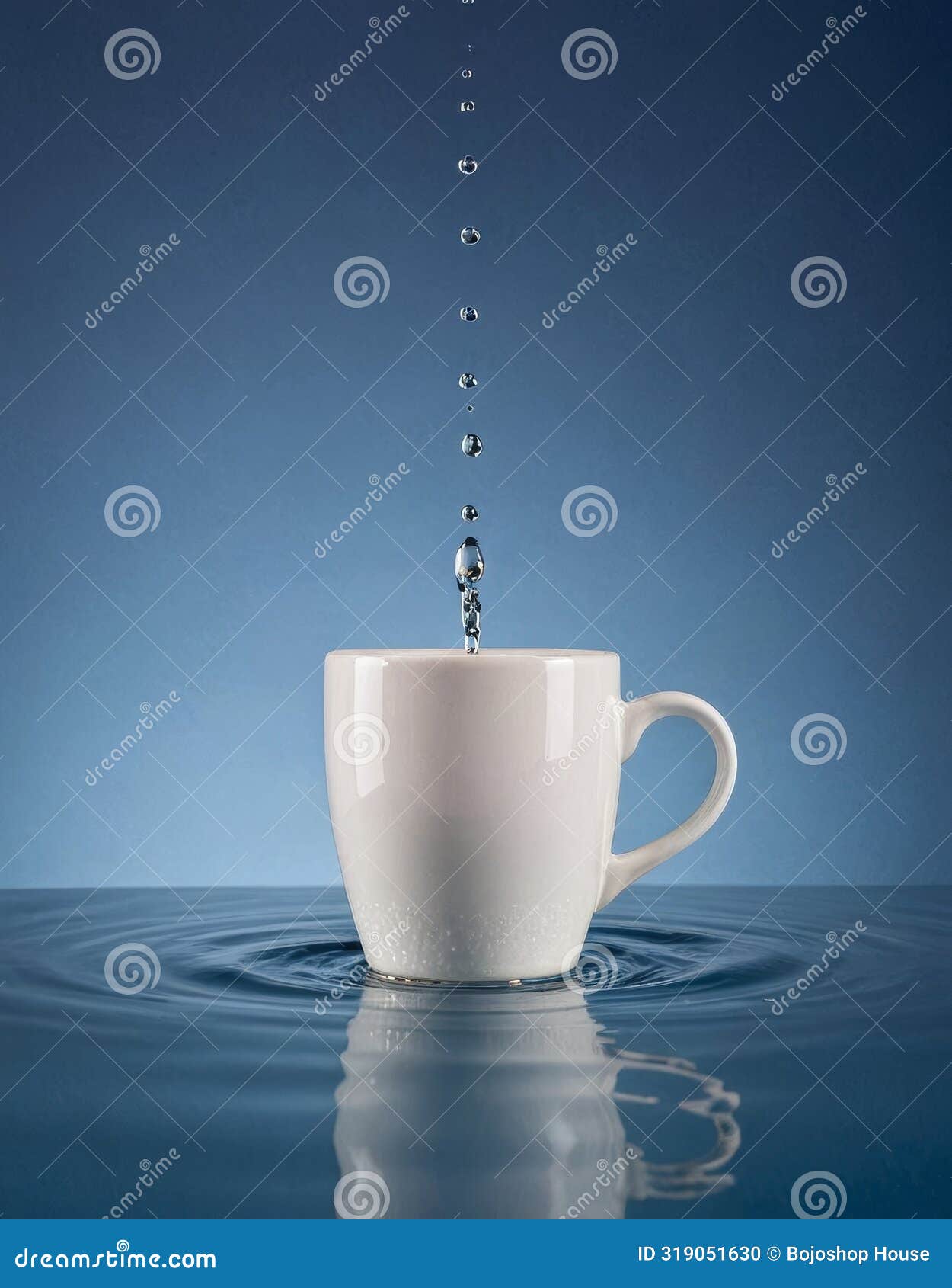 Cup of Coffee and Tea with Water Drop Stock Illustration - Illustration ...